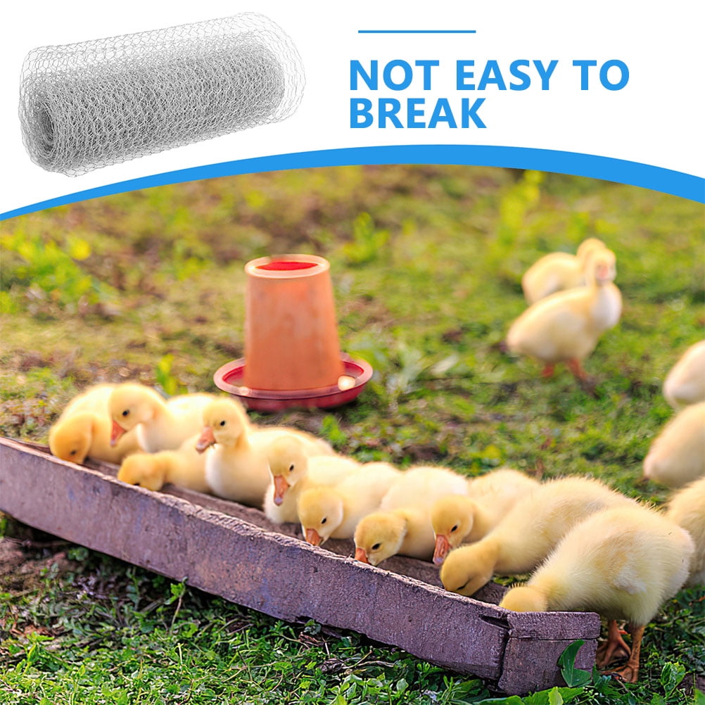 DIAEDGE 1 Roll of DIY Garden Wire Net Chicken Wire Fence Poultry ...