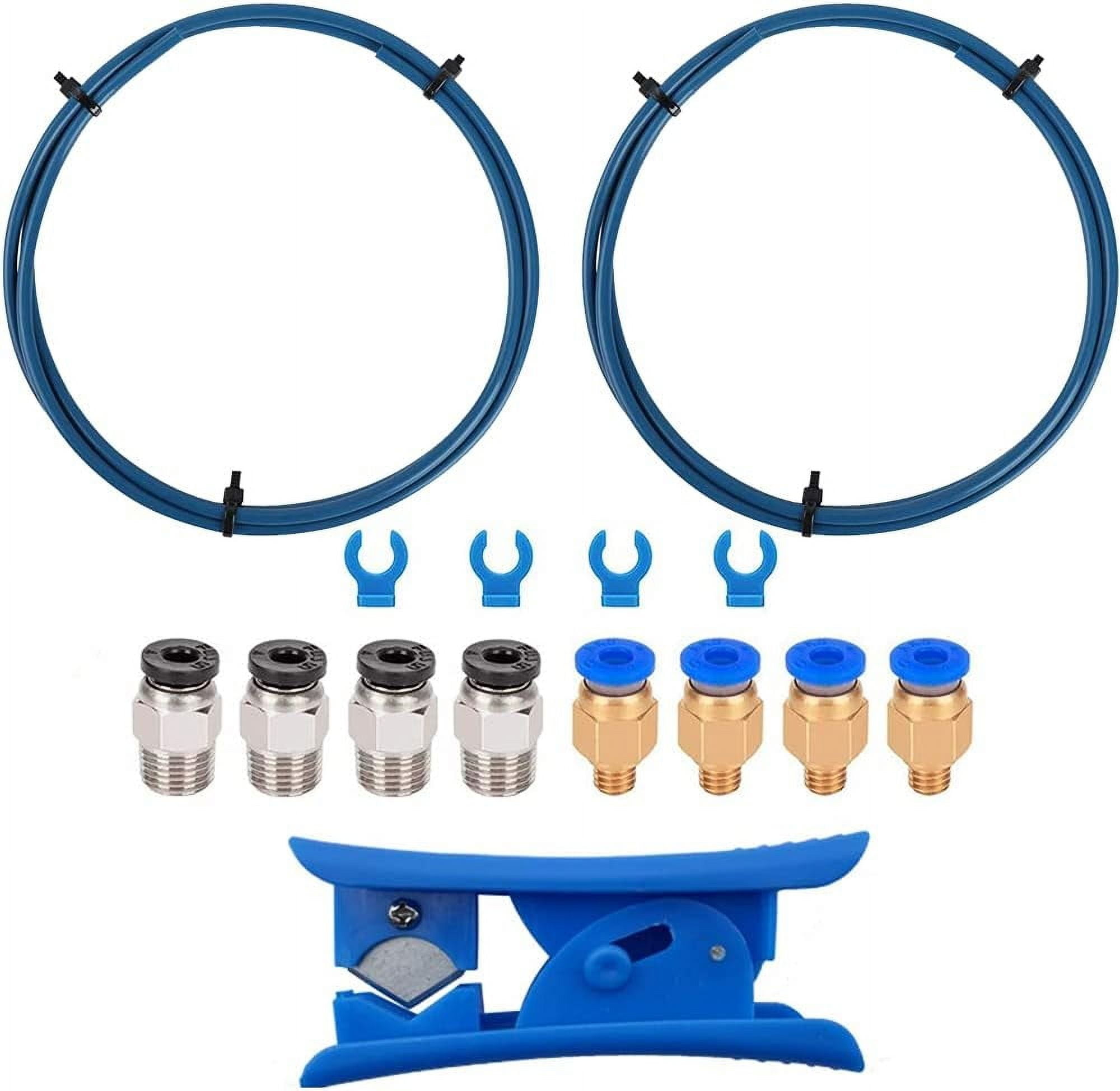 DIAEDGE 1 Set 3D Printer PTFE Tube with Connectors and Cutter Ptfe ...