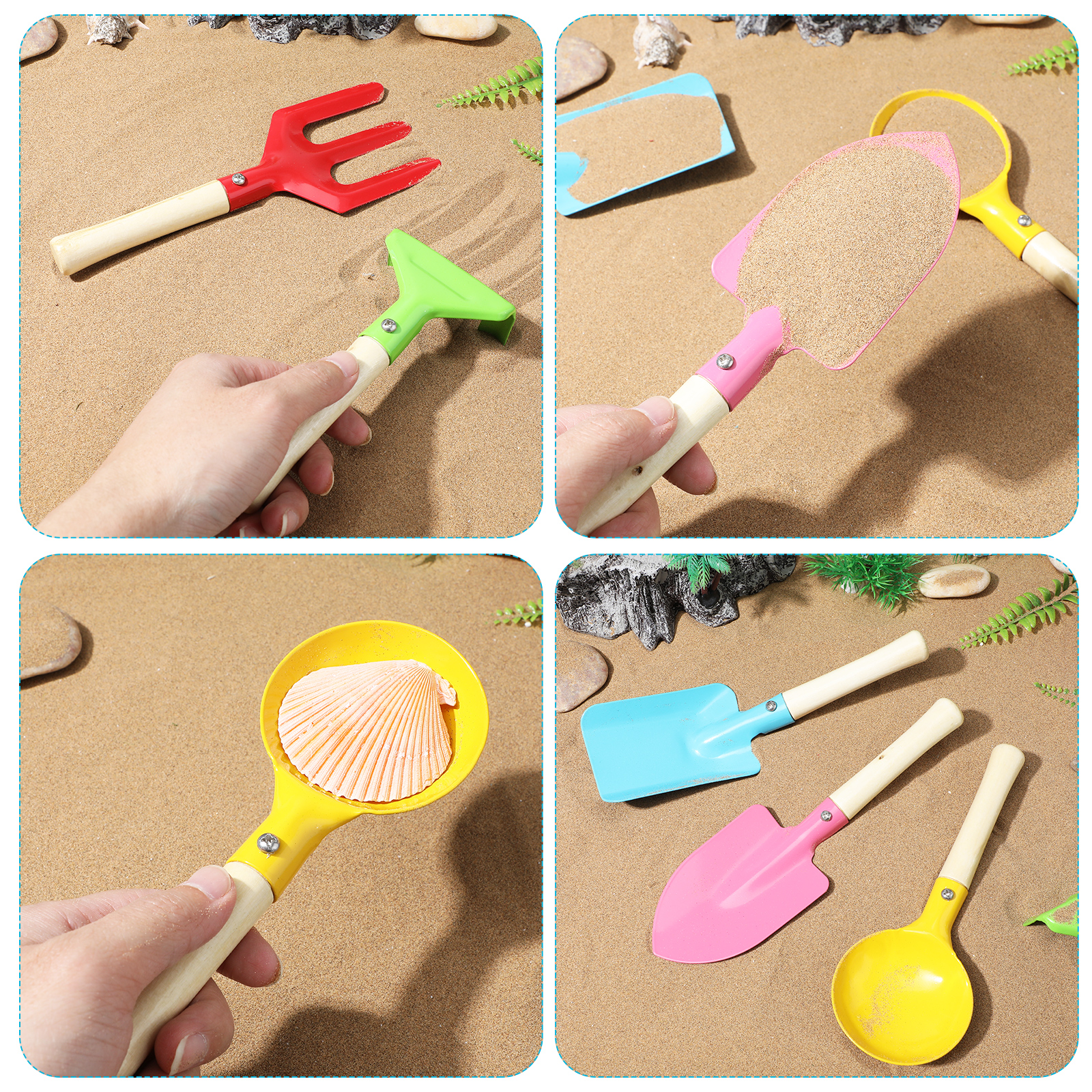 DIAEDGE 1 Set Kids Beach Shovel Sand Shovels For Kids Sand Scoops ...