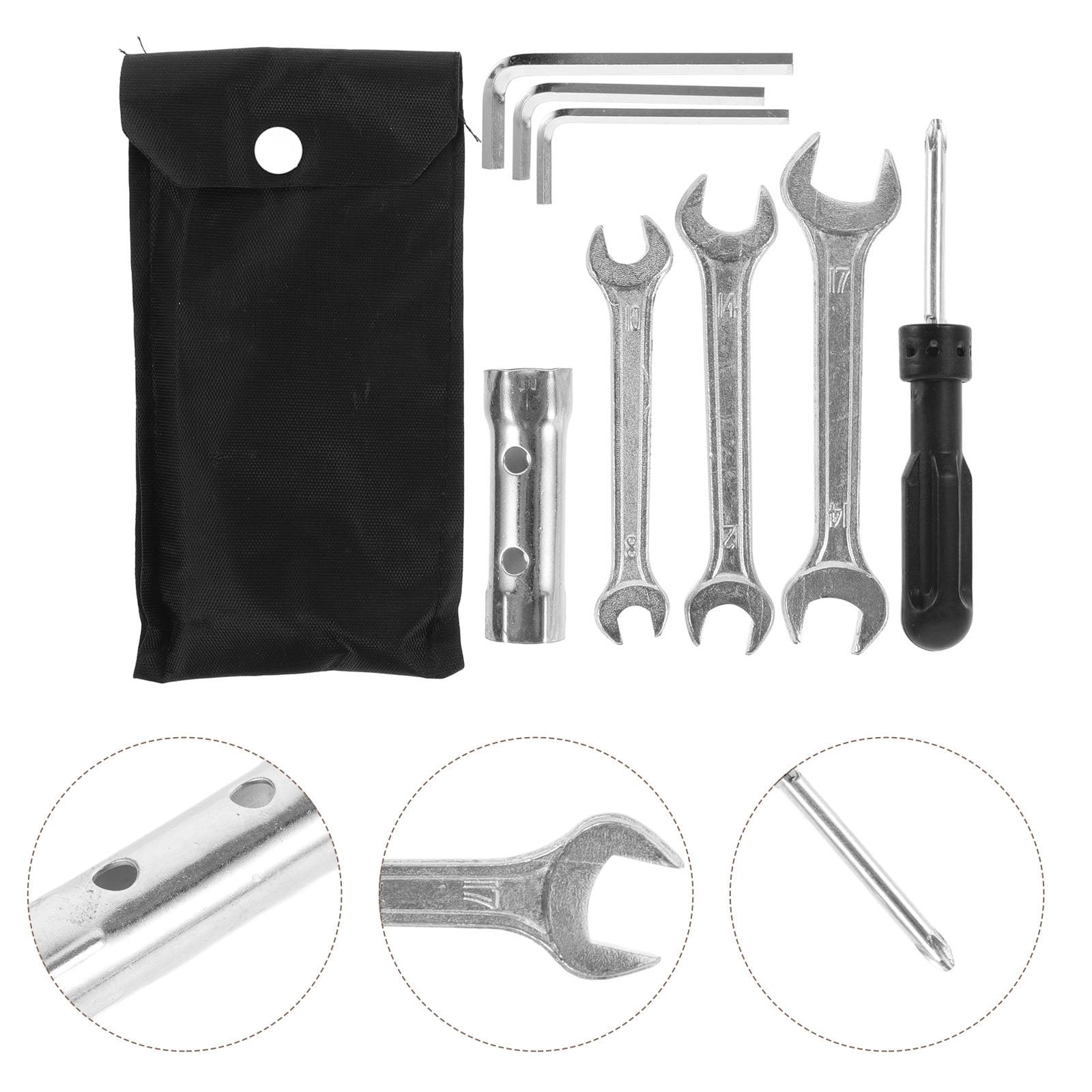 DIAEDGE 1 Set Motorcycle Tools Wrench Spark Plug Socket Tool Kit ...
