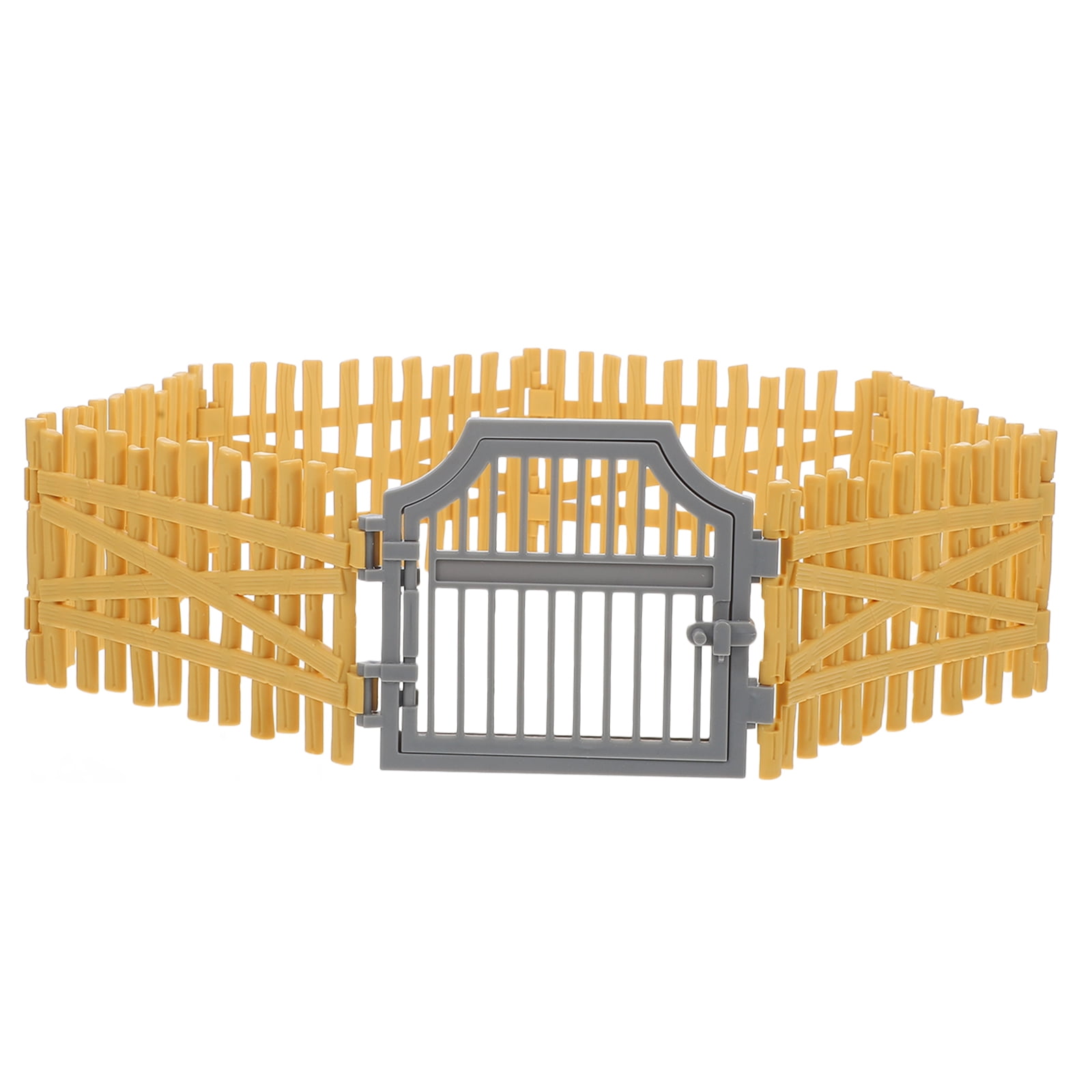 DIAEDGE 1 Set Simulation Scene Prop Farm Fence Toy Horse Fence Model ...