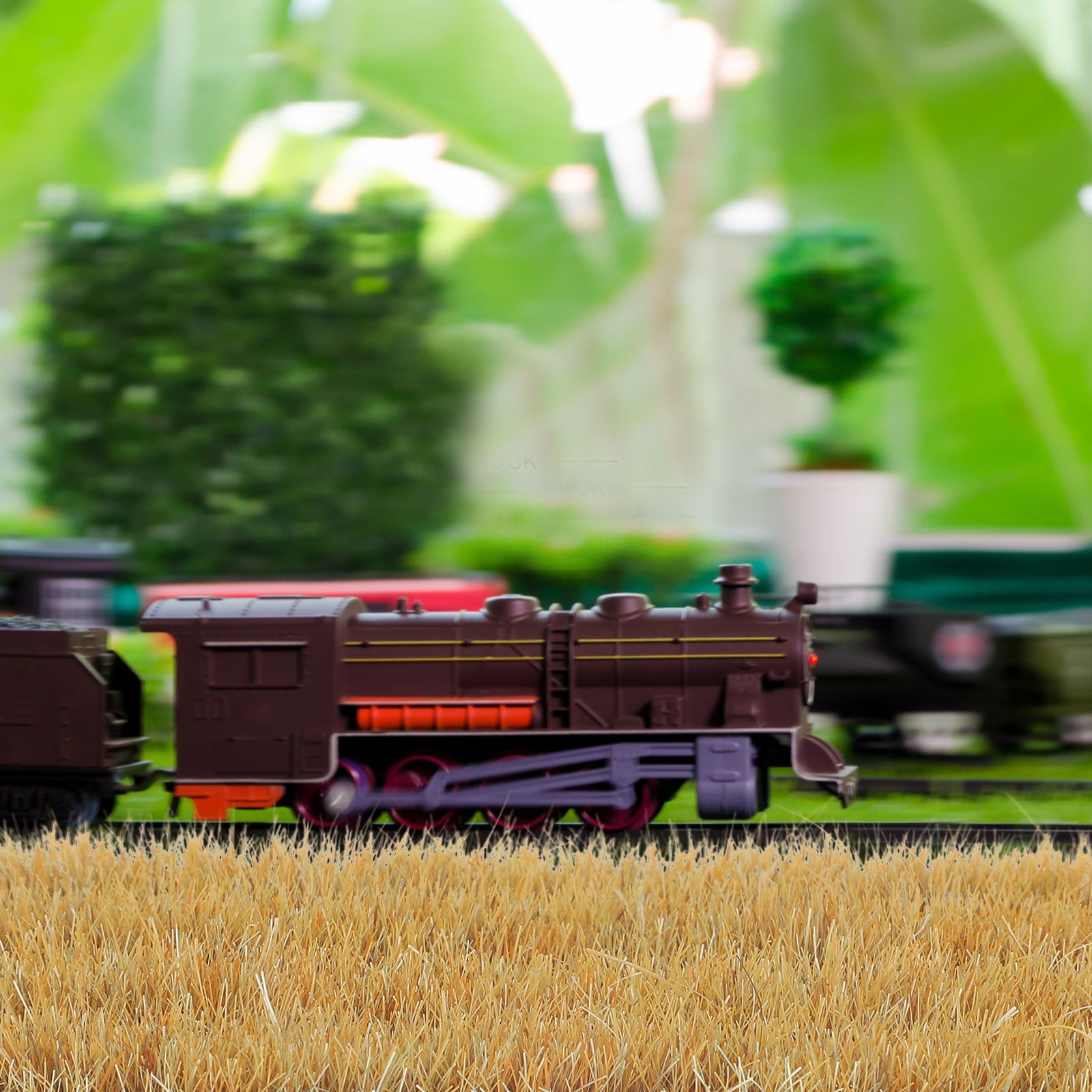 DIAEDGE 1 Set Static Rice Field Grass Model Rice Field Scene Railway ...