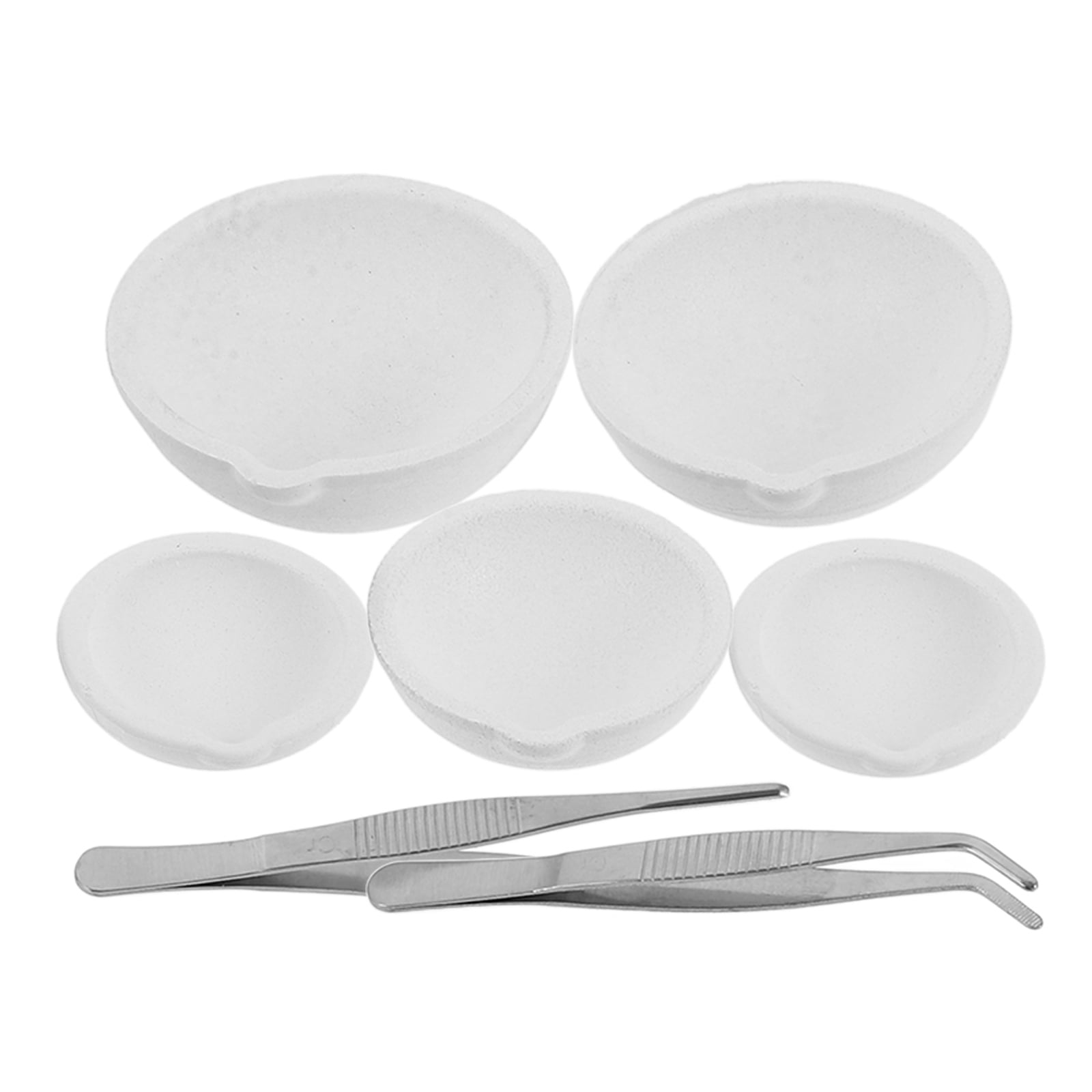 SOPOTUTU Melt Dish Crucible Ceramic Hobbyists White Casting Metal ...