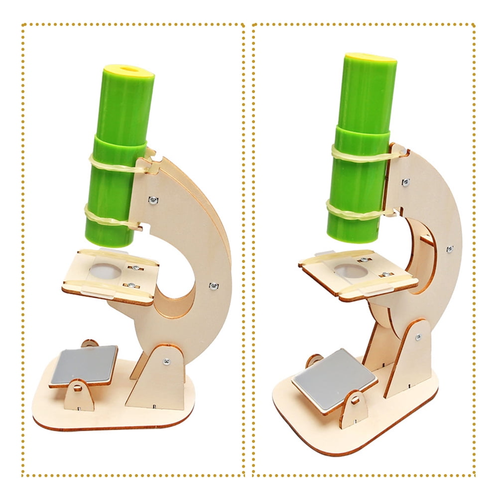 DIAEDGE 1 Set of DIY Microscope Model Kids Science Learning Kit Small ...