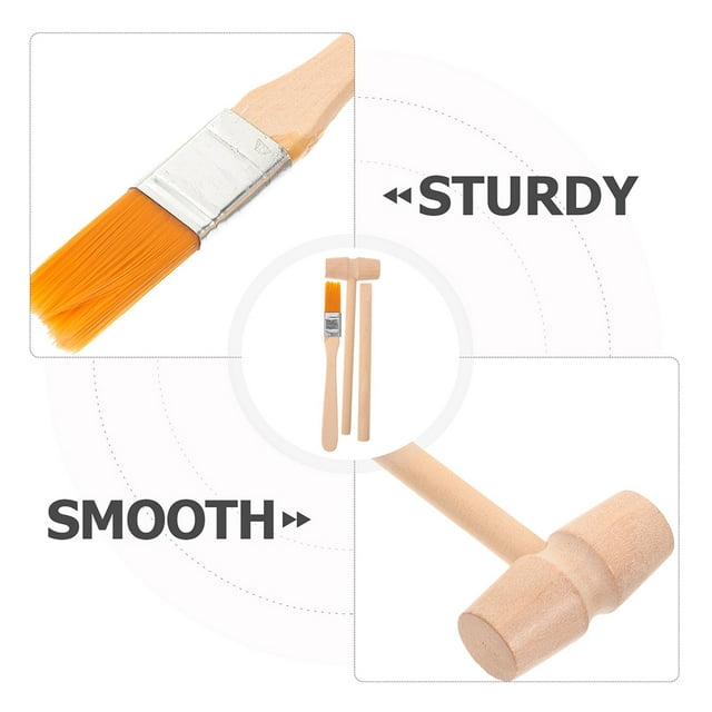 DIAEDGE 1 Set of Kids Excavation Tool Kit Wood Digging Hammer Chisel ...