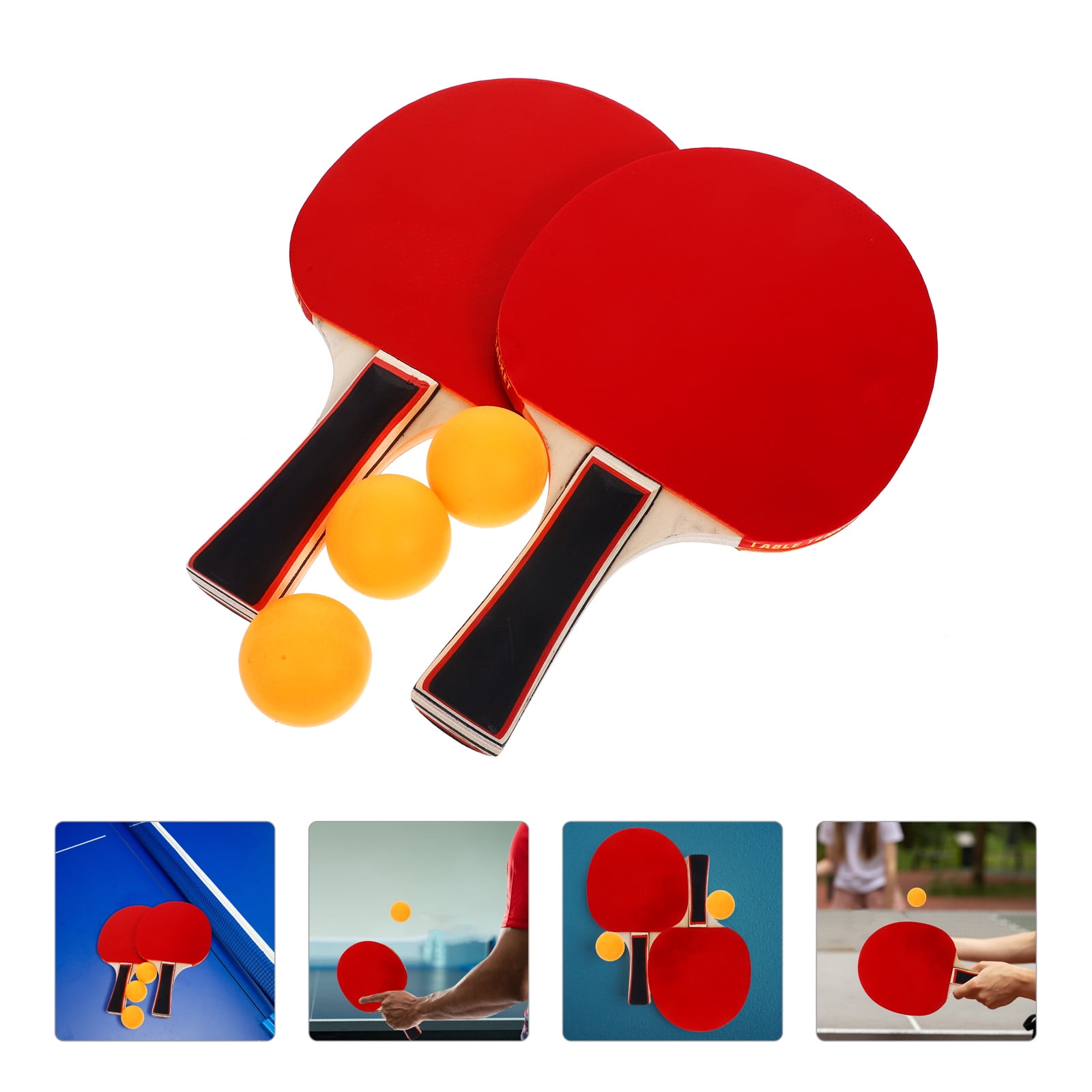 DIAEDGE 1 Set of Table Tennis Racket Beginner Table Tennis Kit Table ...