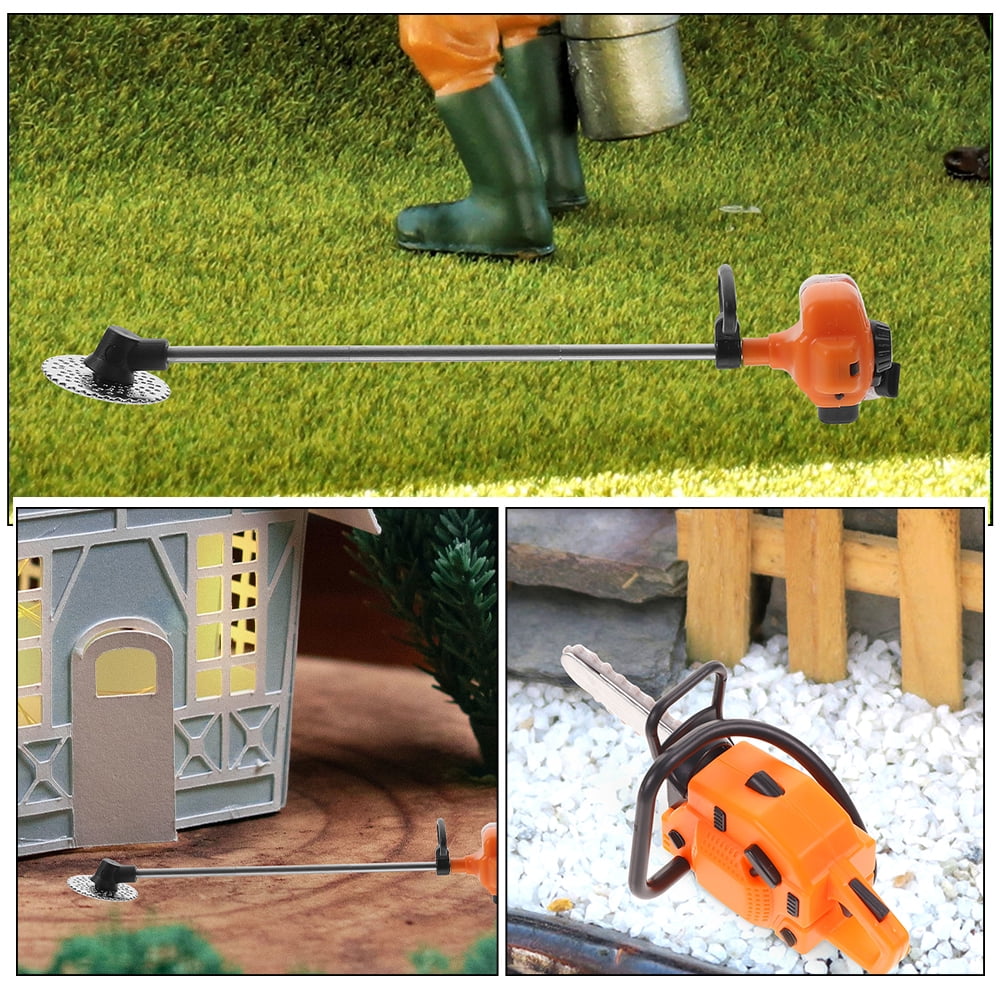 DIAEDGE 1 Set of Tiny Chainsaw Model Miniature Gardening Chainsaw Mini ...