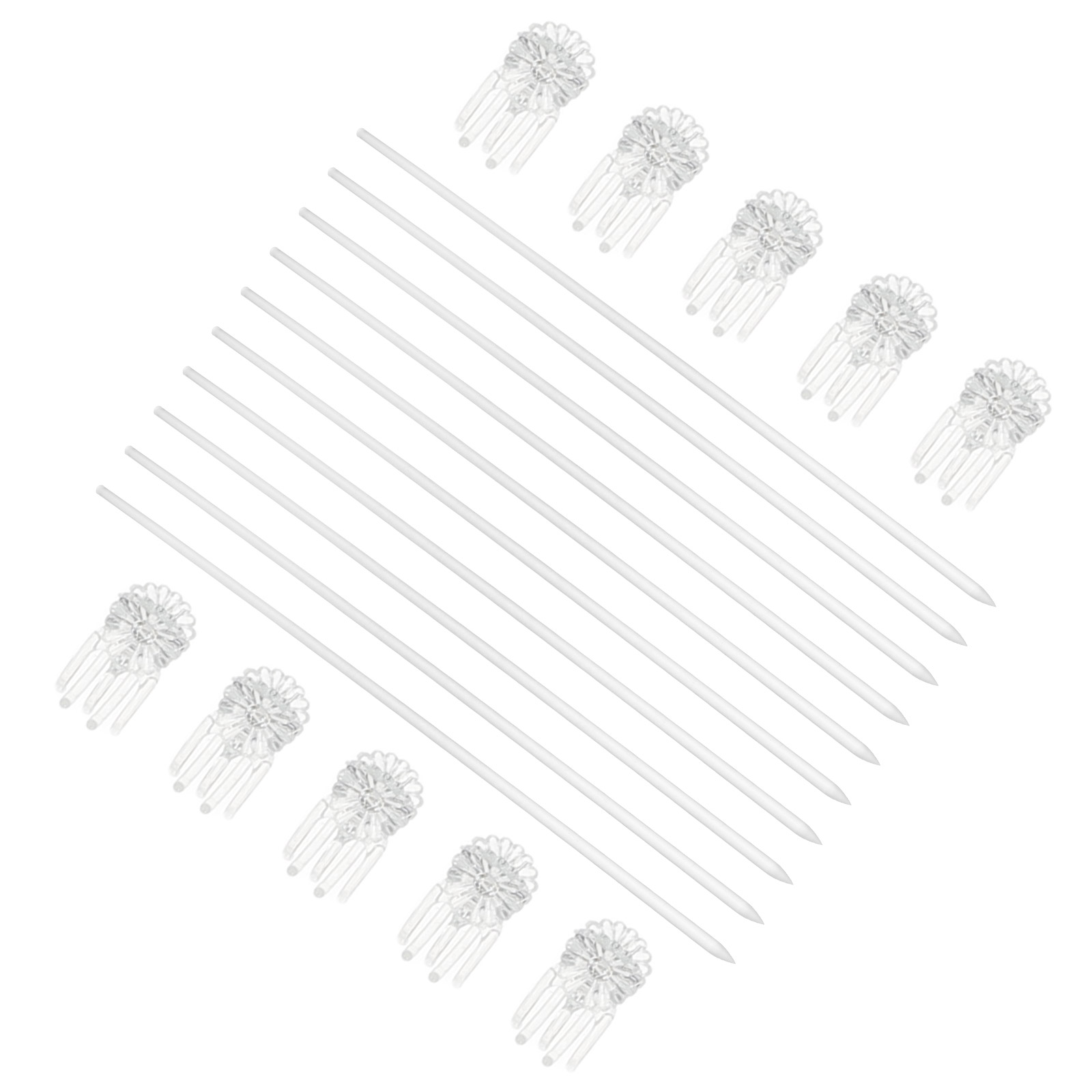 DIAEDGE 1 Set of Transparent Plant Stake Acrylic Plant Stake Vine ...