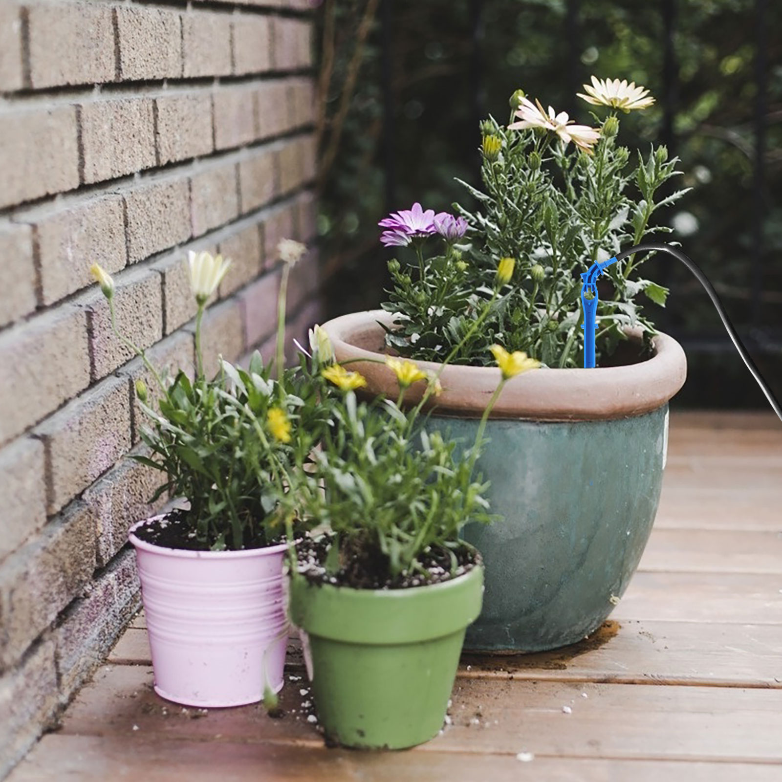 DIAEDGE 100Pcs Drip Emitters Irrigation System Drip Heads Water Flow ...