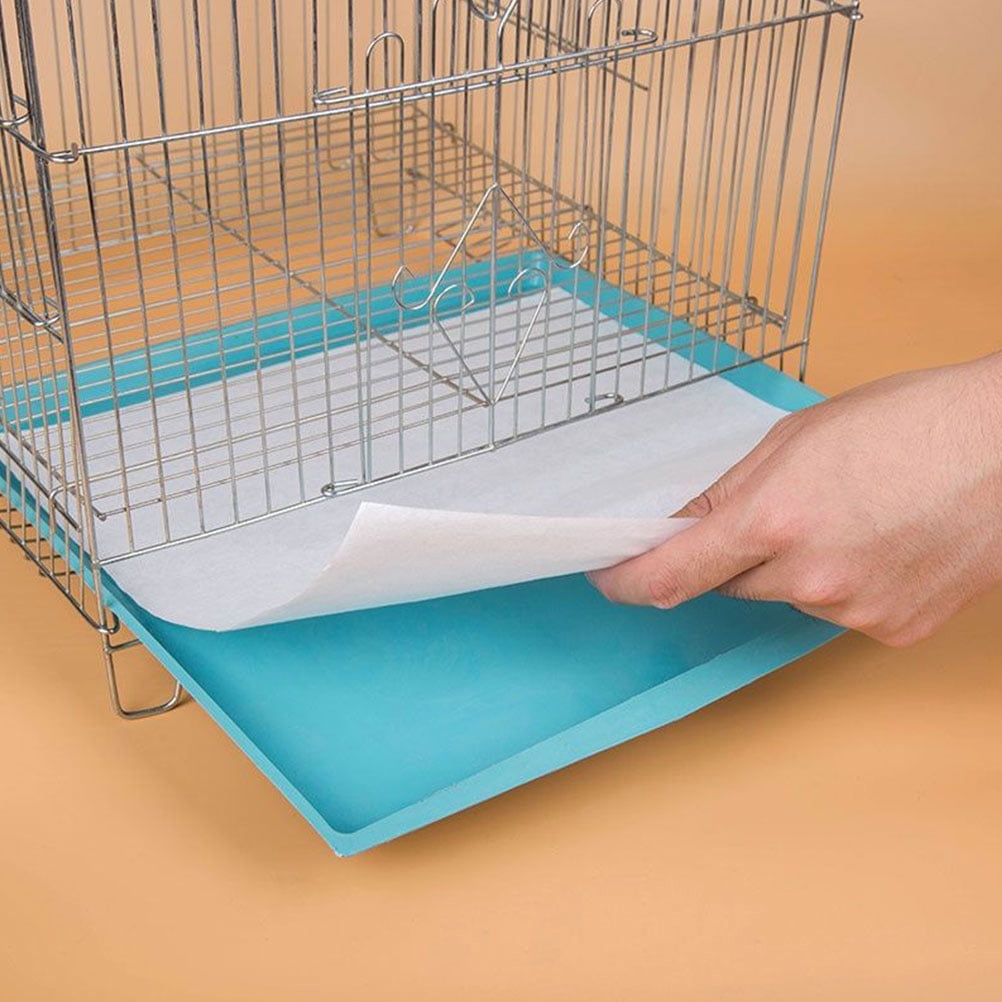 DIAEDGE 100pcs Disposable Bird Cages Liners Absorbent Paper Sheet ...