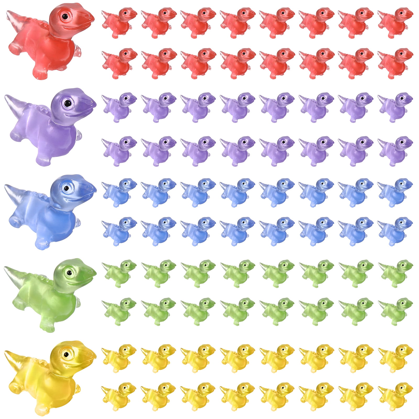DIAEDGE 100pcs Mini Resin Lizard Figurines Resin Figurines Cute Resin ...