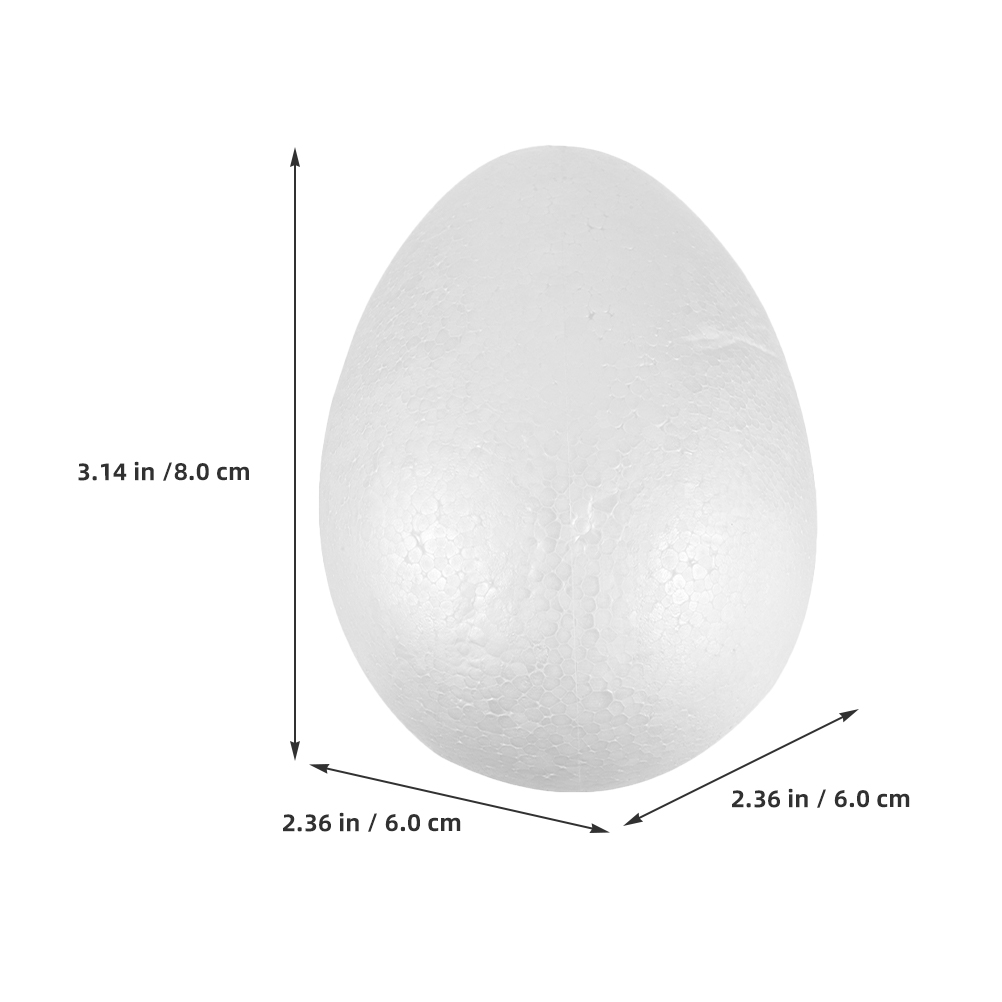 DIAEDGE 10Pcs Fake Eggs DIY Egg Props Painting Eggs Simulation Eggs ...