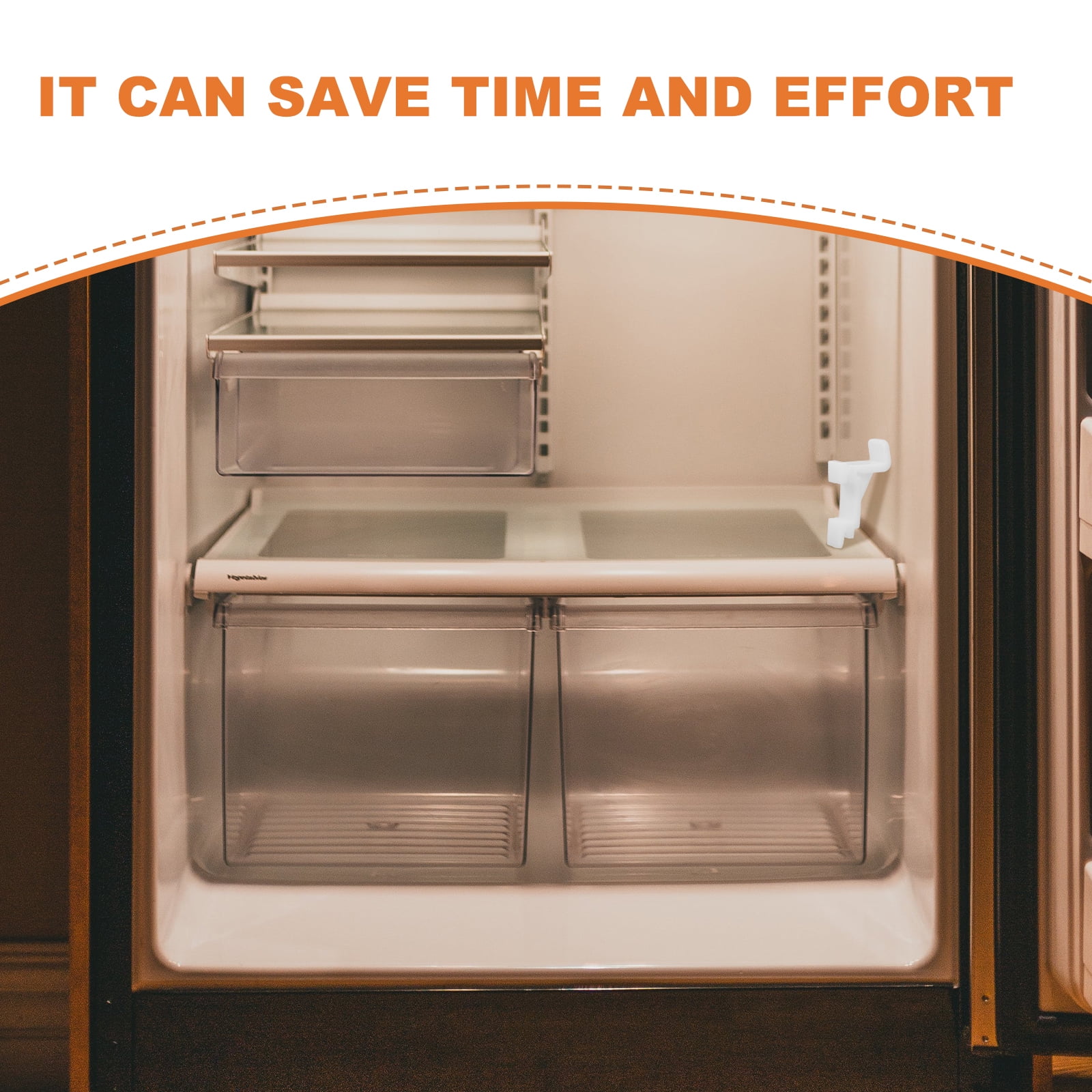 DIAEDGE 10Pcs Freezer Shelf Clip Hook Refrigerator Support Clamp ...