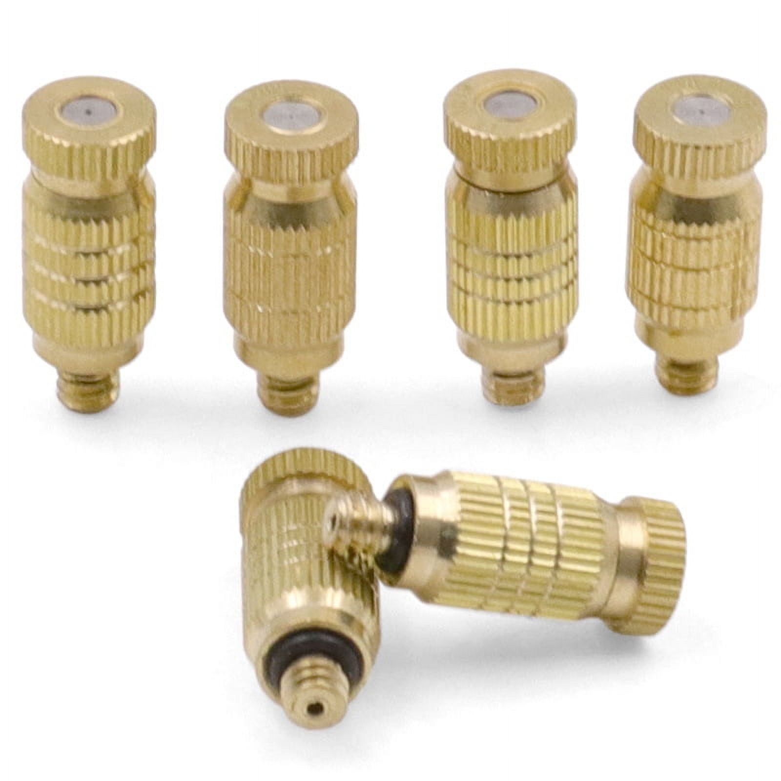 DIAEDGE 10pcs Brass Misting Nozzles Tees Brass Spray Nozzles Greenhouse ...