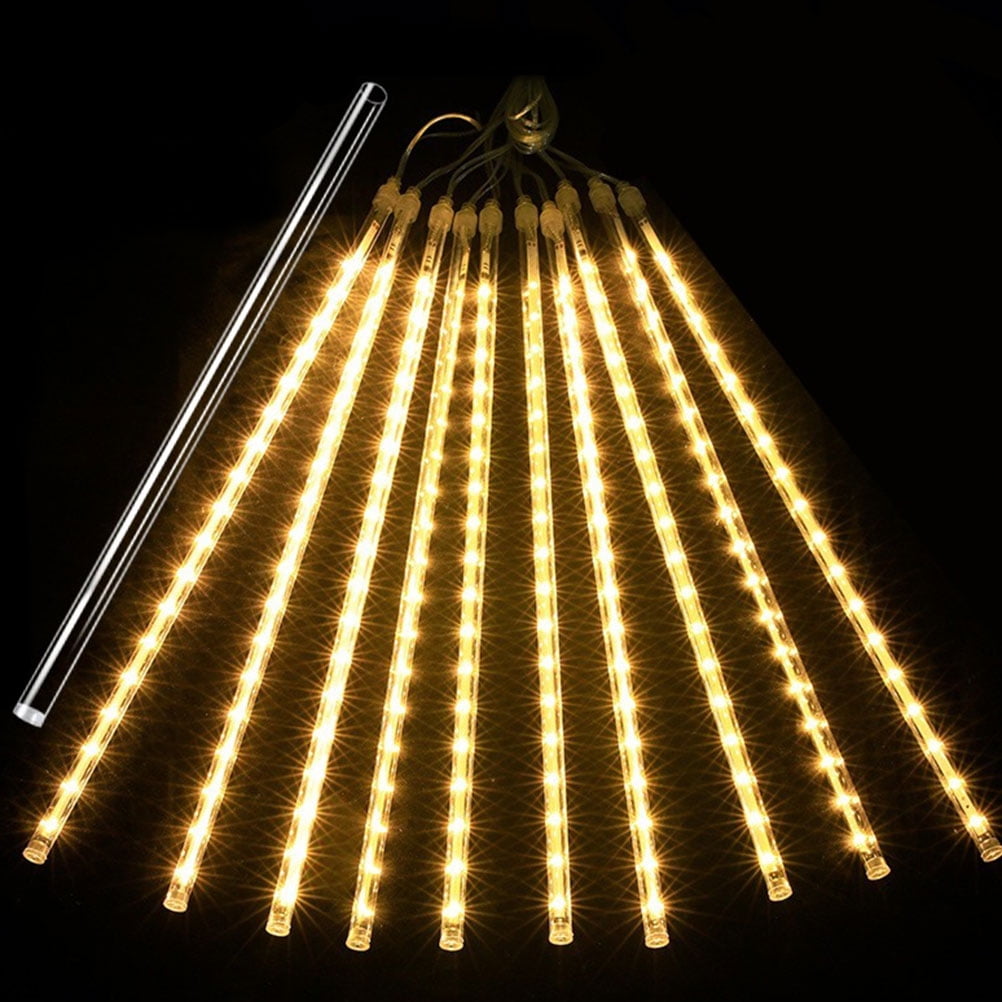 DIAEDGE 10pcs Clear String Light Tube Meteor Shower Light Tube Shower ...