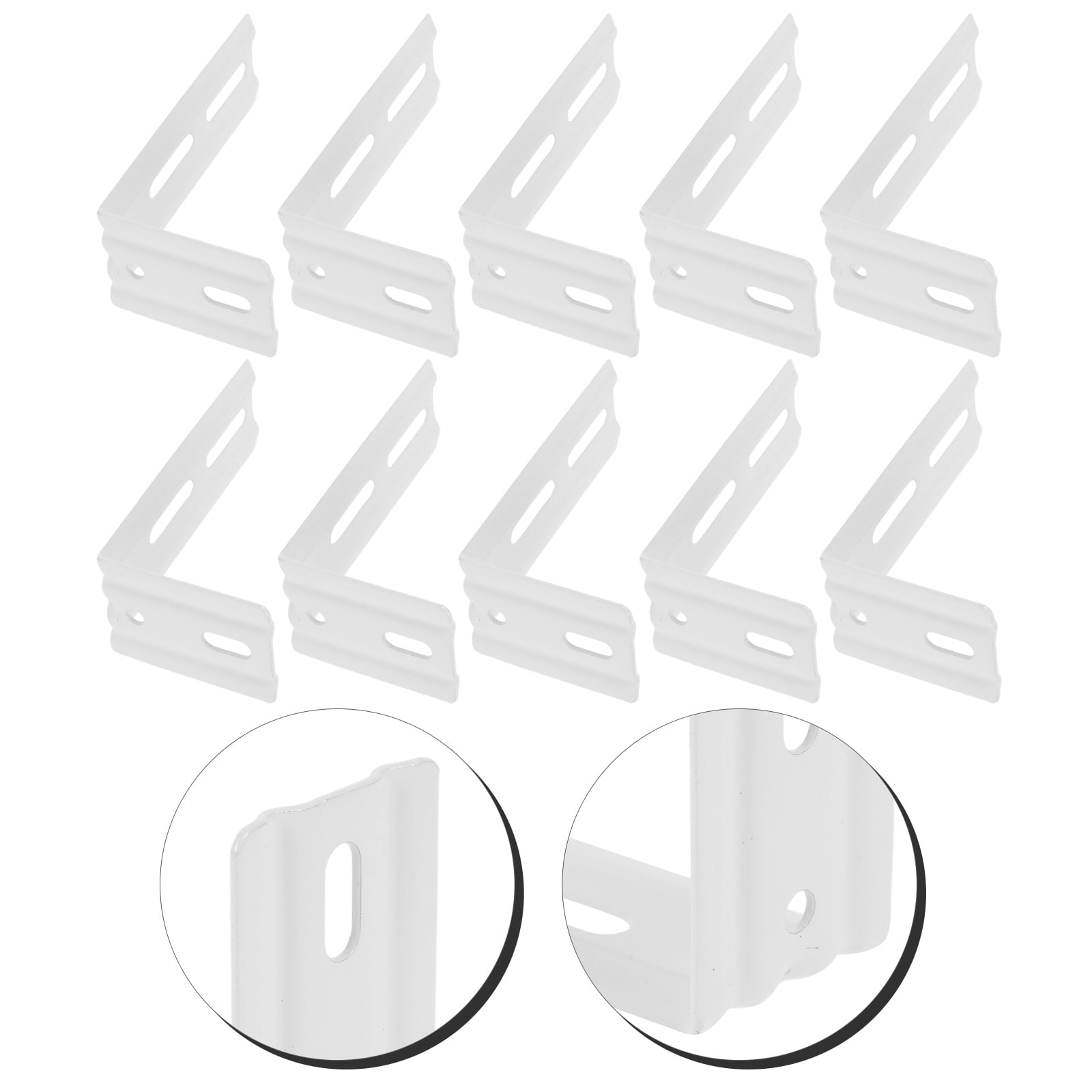 DIAEDGE 10pcs L Shaped Vertical Blind Bracket Blind Metal Bracket ...