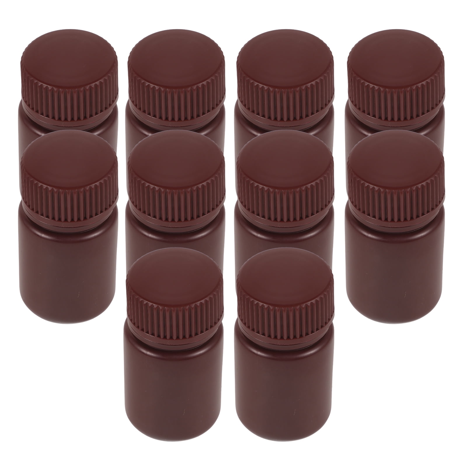 DIAEDGE 10pcs Lab Reagent Bottles Empty Reagent Bottles Reagent Storage ...