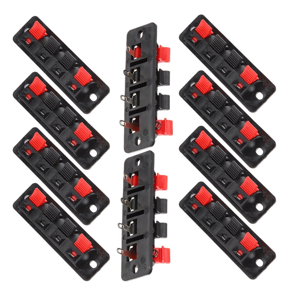 DIAEDGE 10pcs Speaker Terminal Wire Connector Terminal Connecting Plate ...
