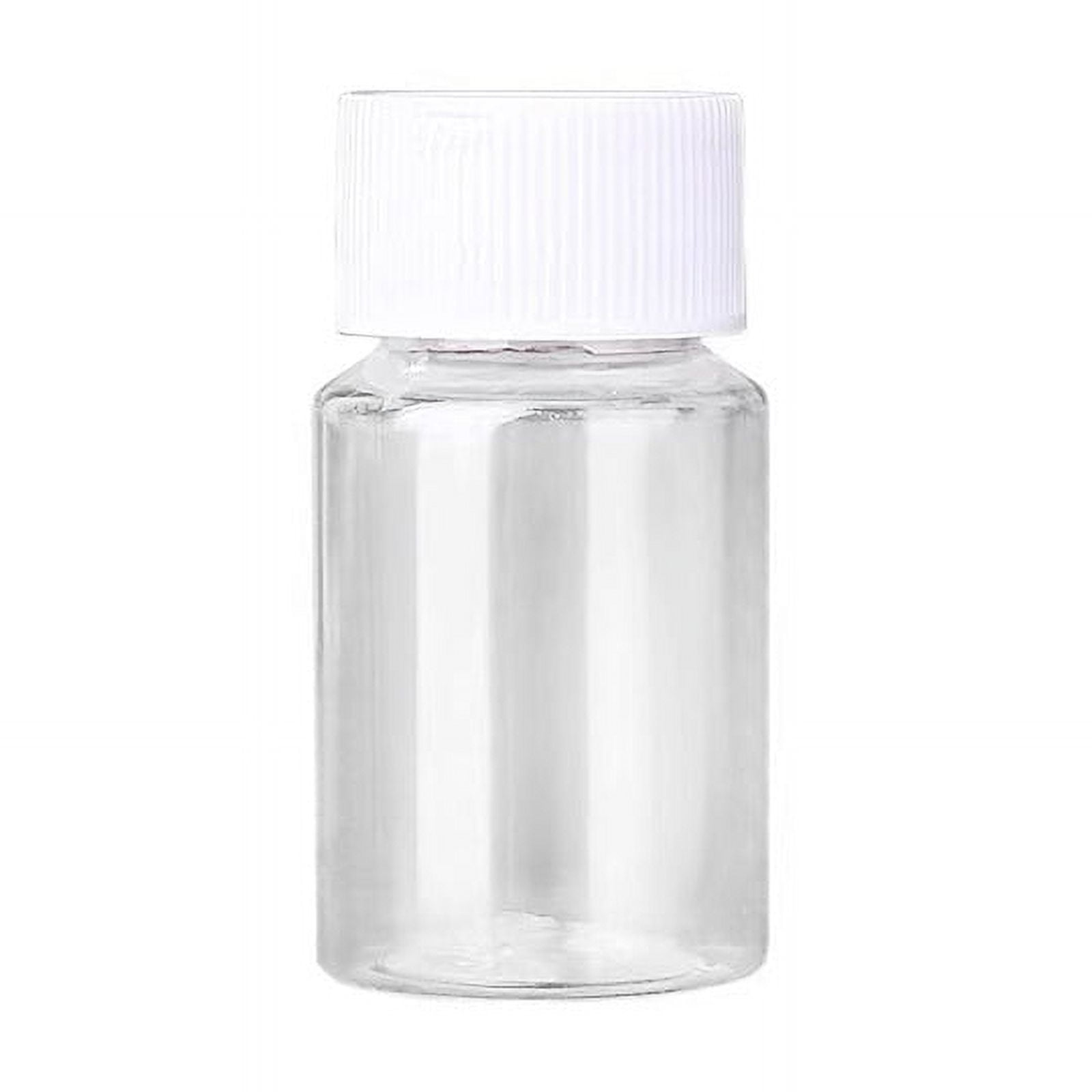 DIAEDGE 10pcs Wide Mouth Lab Reagent Bottles Clear Plastic Liquid/Solid ...