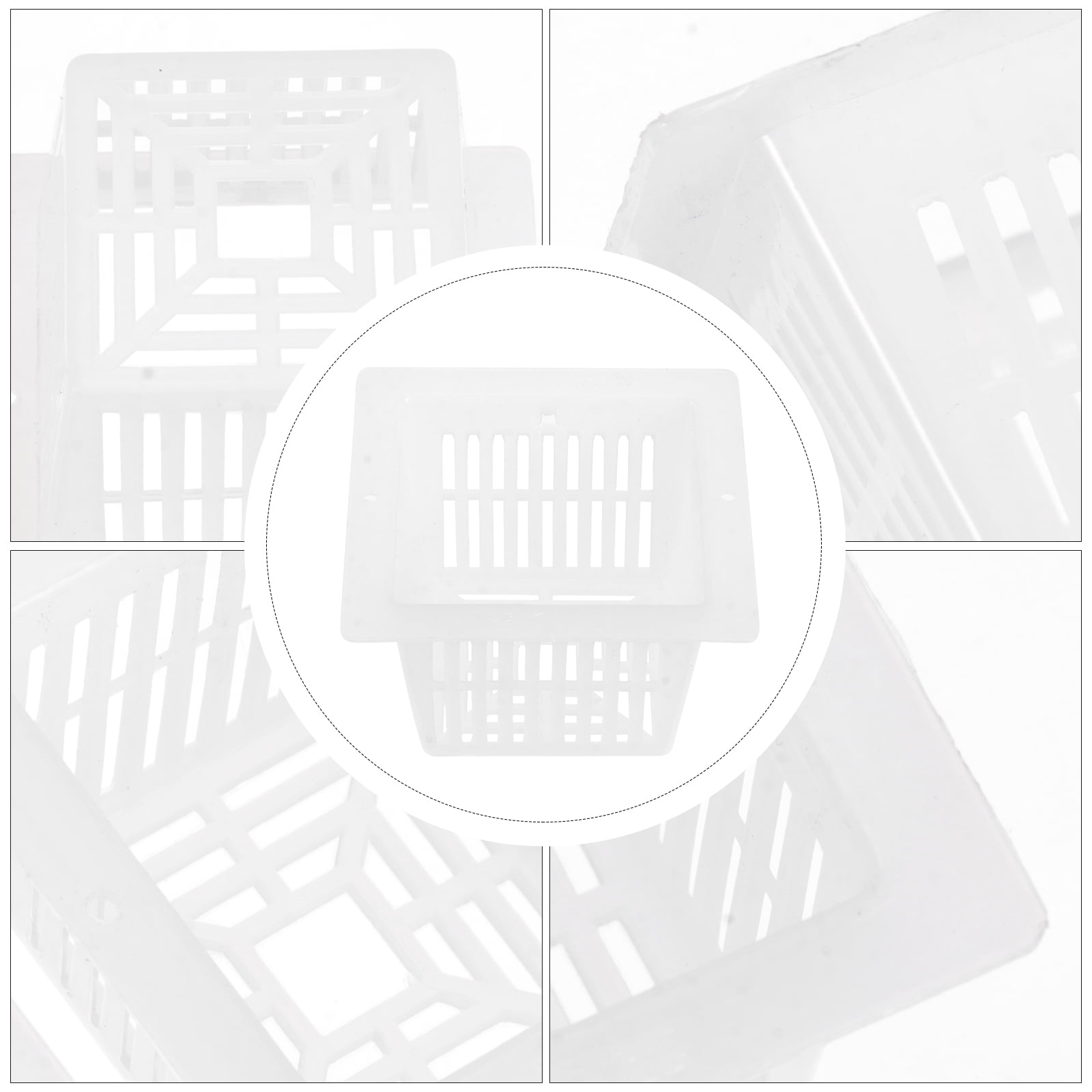 DIAEDGE 12Pcs Garden Slotted Mesh Net Cup Heavy Duty Filter Plant Net ...