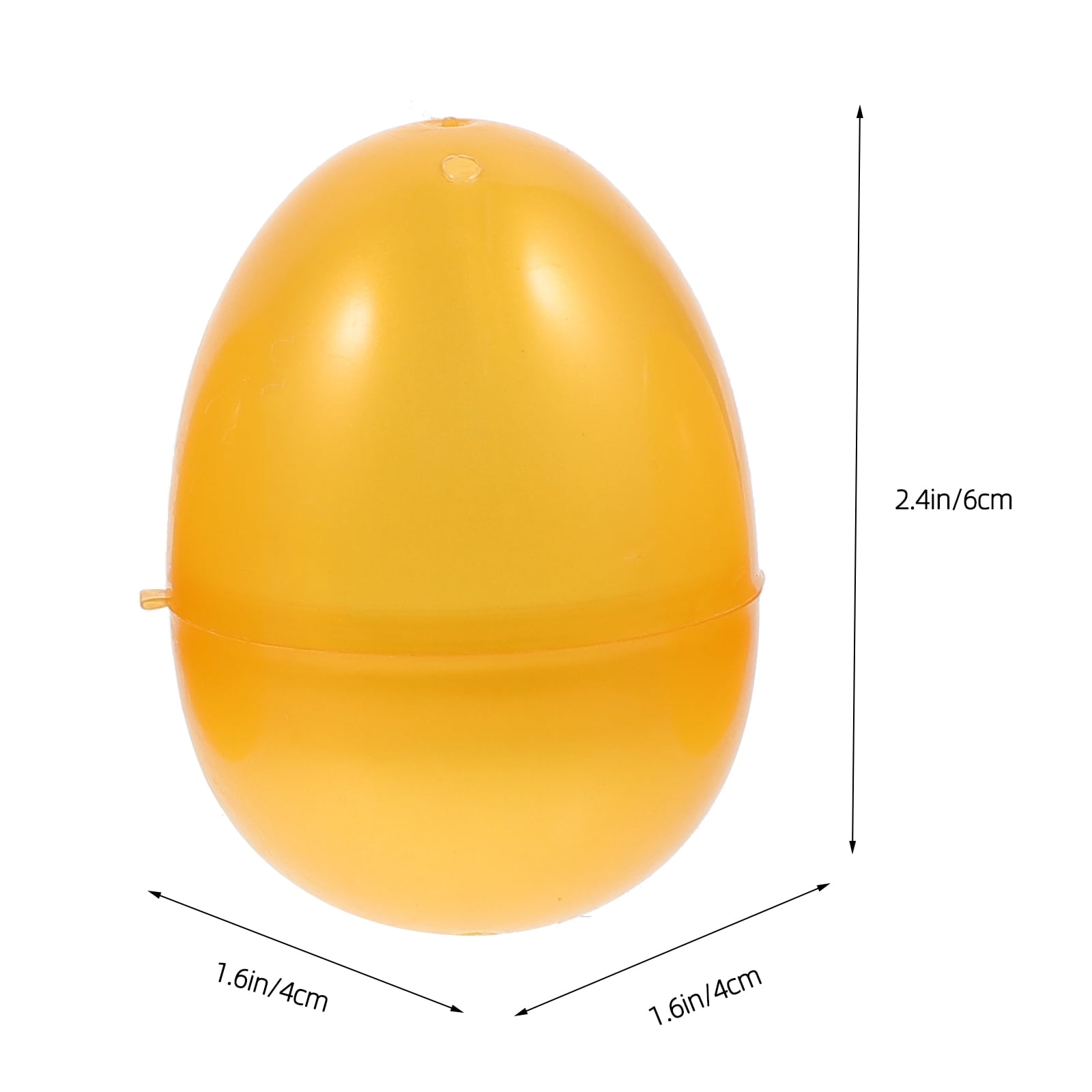 DIAEDGE 12pcs Golden Plastic Lottery Eggs Fillable Lottery Eggs Party ...