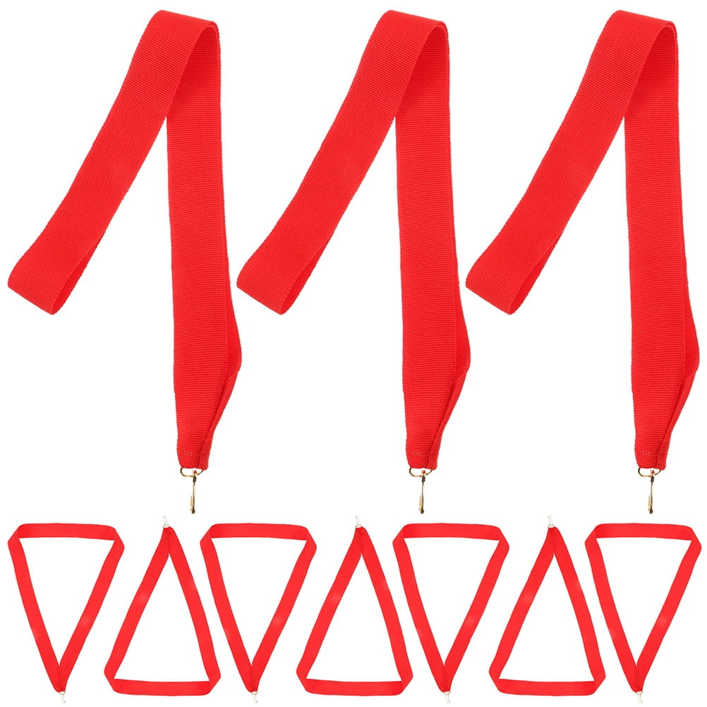 DIAEDGE 12pcs Polyester Medal Ribbons Lanyards Medal Ribbons Medal ...