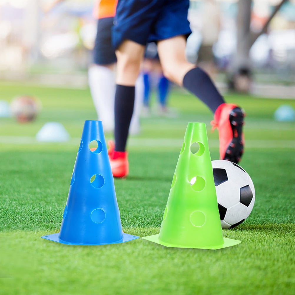 DIAEDGE 12pcs Sports Training Cones Colorful Plastic Football Cones ...