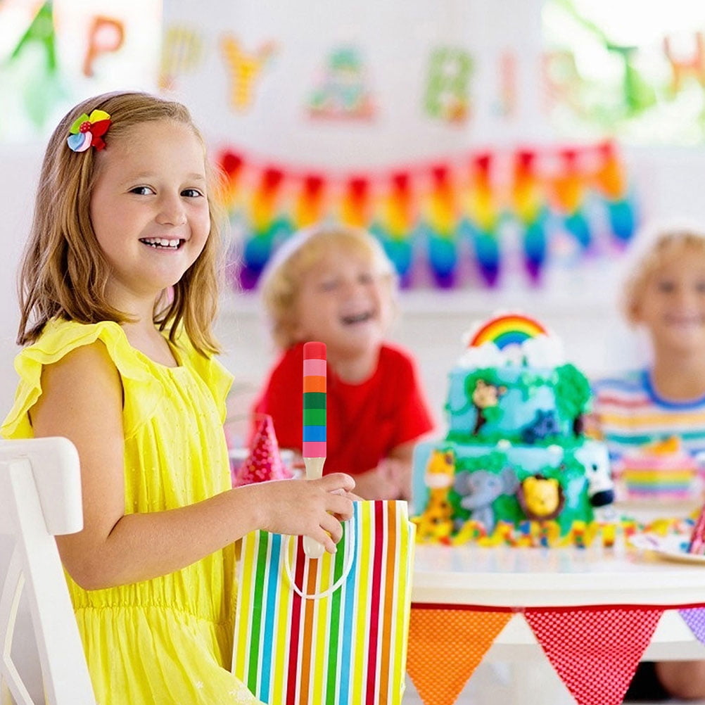 DIAEDGE 2 Pairs Rhythm Sticks Wood Percussion Instrument Sticks ...