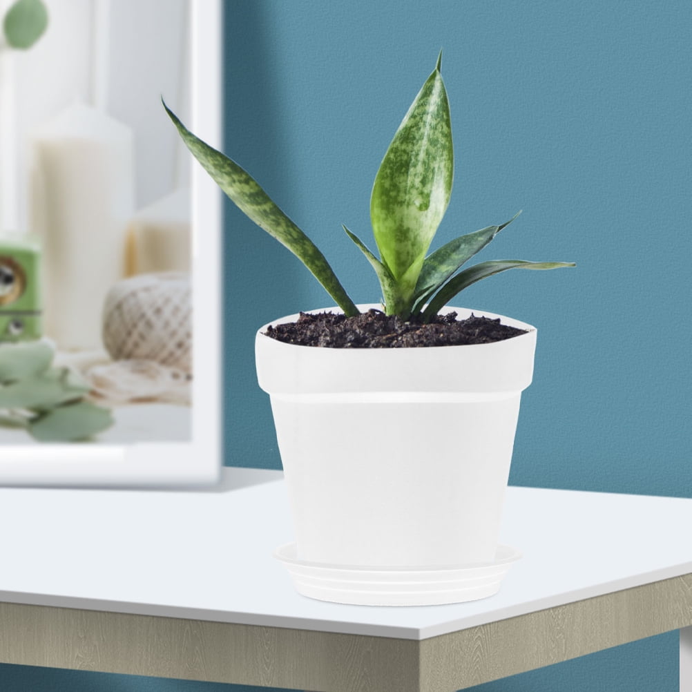 DIAEDGE 2 Sets Garden Plastic Flowerpot Durable Planting Nursery Pot ...