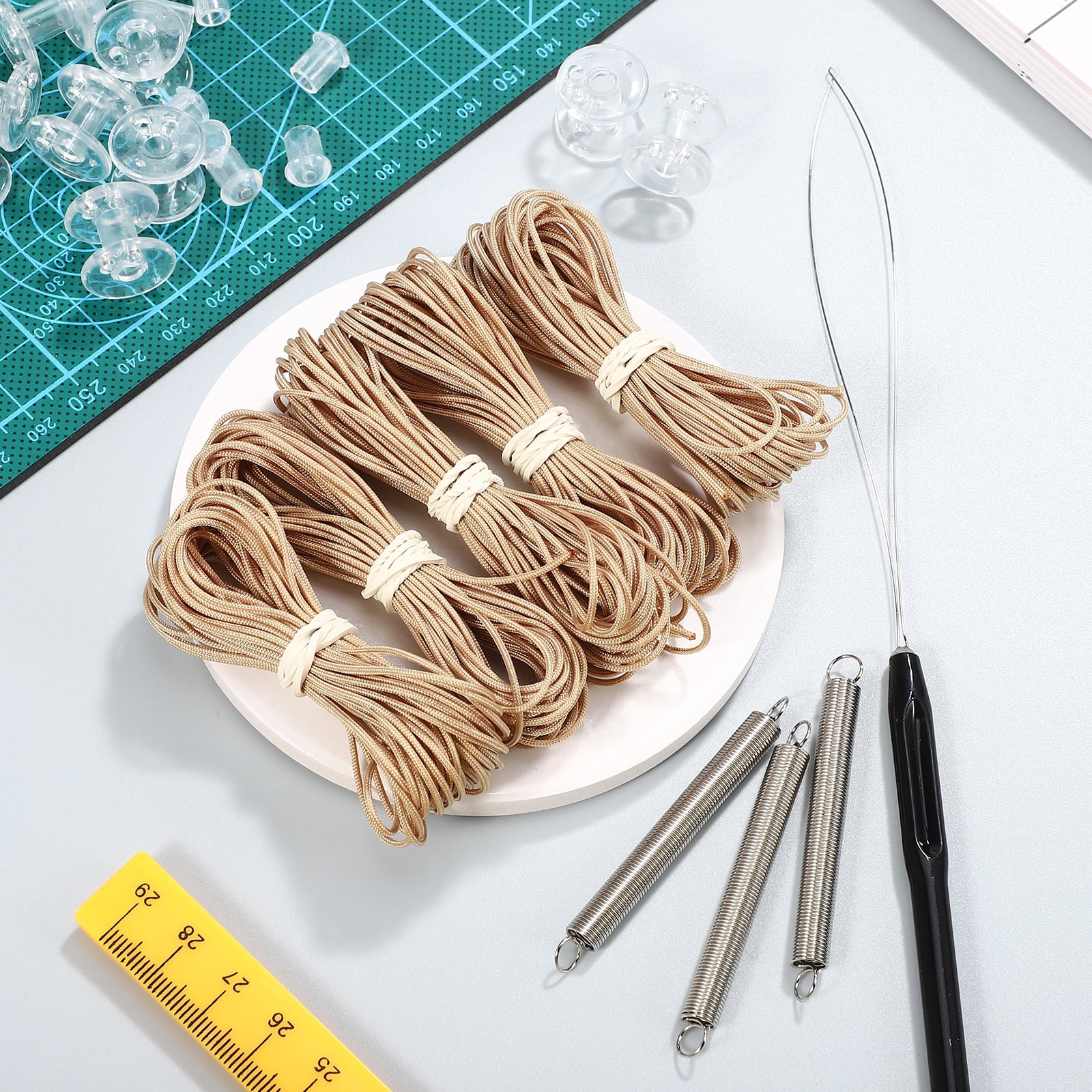 DIAEDGE 2 Sets RV Pleated Shade Repair Kit with Wire Restring Tool ...