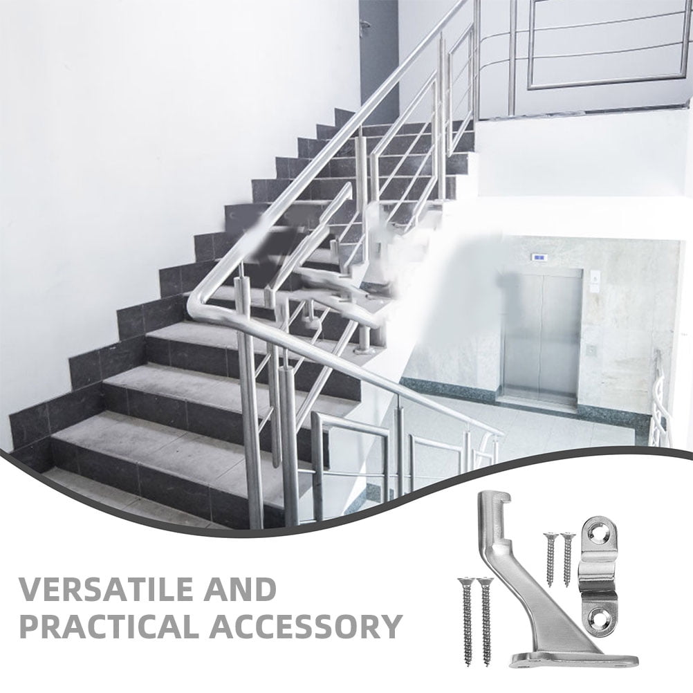 DIAEDGE 2 Sets Stair Rail Bracket Stairway Handrail Staircase Bracket ...