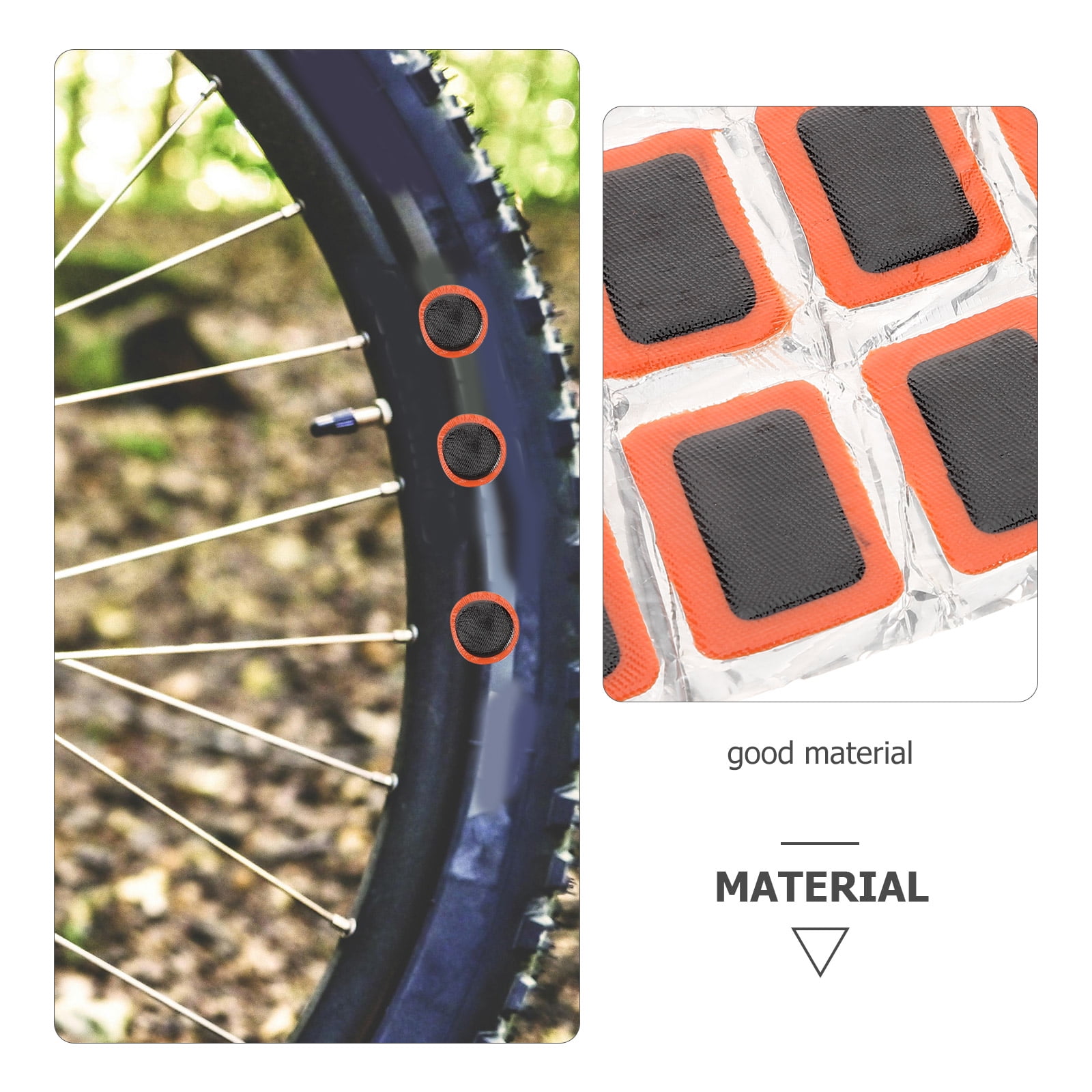 DIAEDGE 2 Sheets of Bike Patch Mountain Bike Repair Patch Tire Repair Patch Road Bike Tire ...