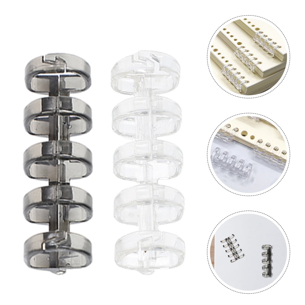 20pcs Detachable 5-Hole Binder Rings for DIY Albums Plastic Rings for ...