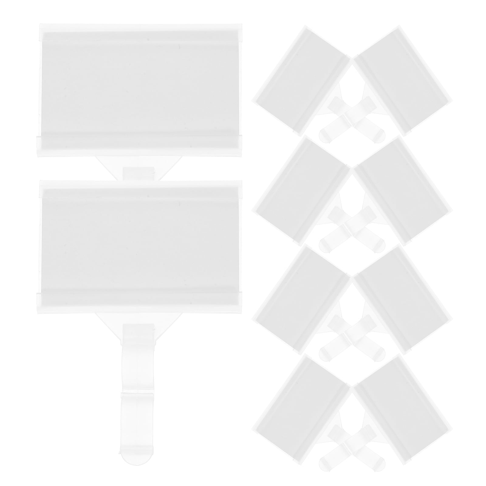 DIAEDGE 20pcs Plastic Hanging Shelf Label Holder Wire Shelving Tag for ...