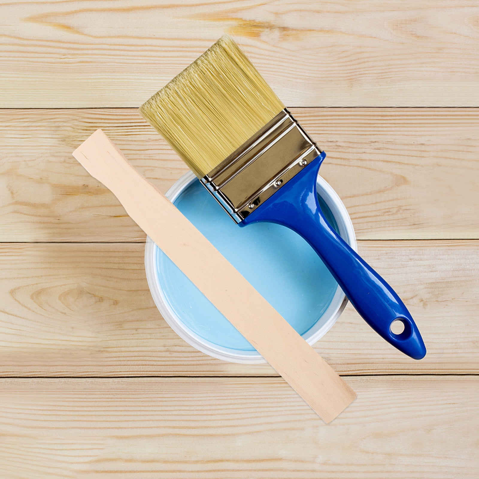 DIAEDGE 20pcs Wooden Stir Sticks Paint Stirrer Paint Stirring Rod Paint ...