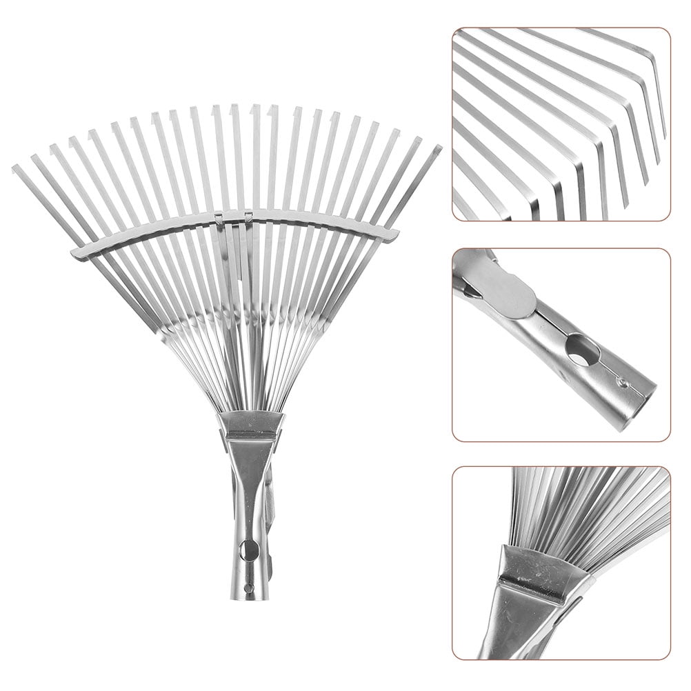 DIAEDGE 2Pcs Garden Rake Gardening Leaf Rake Garden Shrub Rake ...