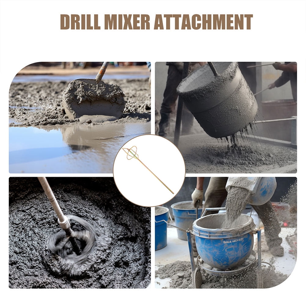 DIAEDGE 2Pcs Paint Mixer Drill Bit Paint Mixing Rod Paint Mixer Rod ...