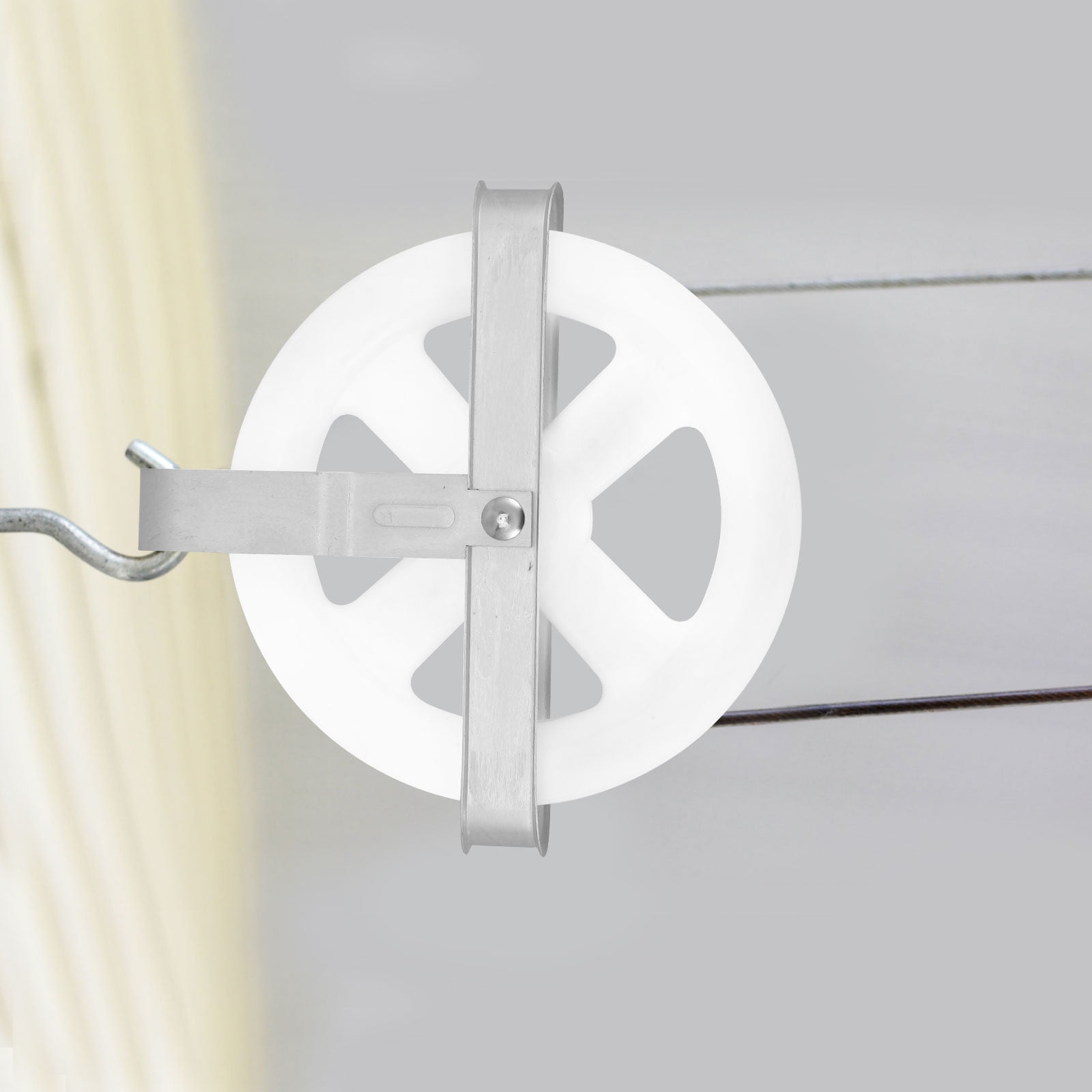 DIAEDGE 2pcs Cloth Drying Rope Pulley Clothes Rope Pulley For ...