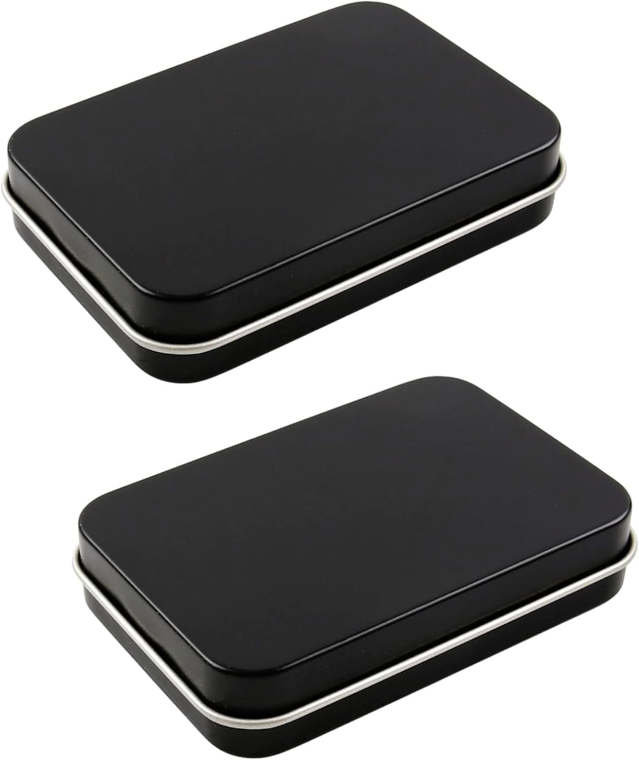 DIAEDGE 2pcs Floss Portable Case Metal Rectangular Floss Box Small Tin ...