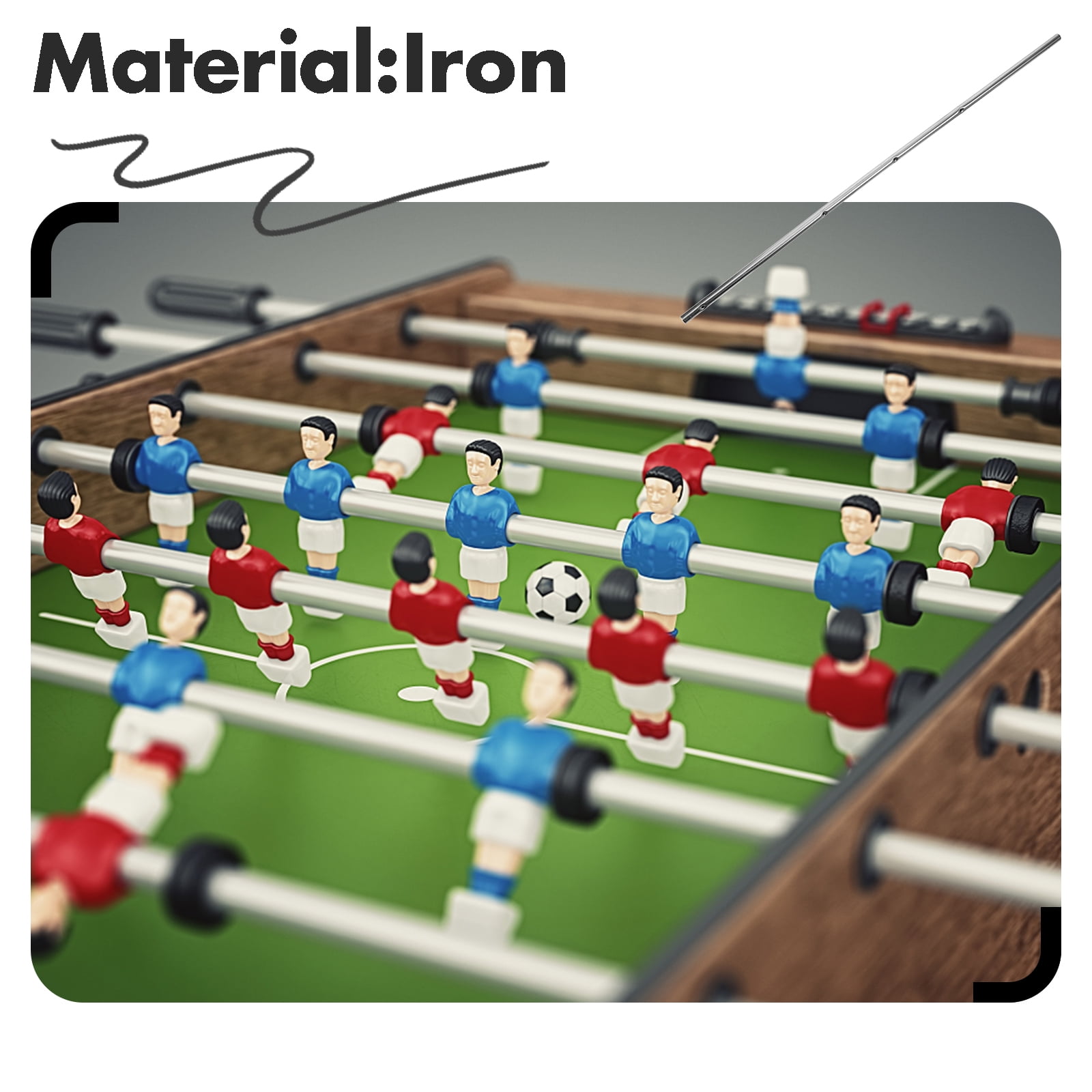 DIAEDGE 2pcs Foosball Table Replacement Rod Foosball Operation Rod ...