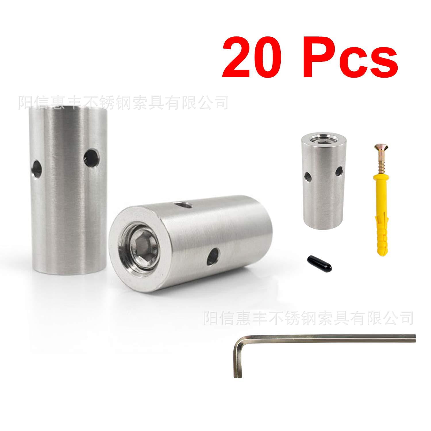 2pcs Green Wall Stainless Steel Hubs Wire Trellis Kits Stainless Steel ...