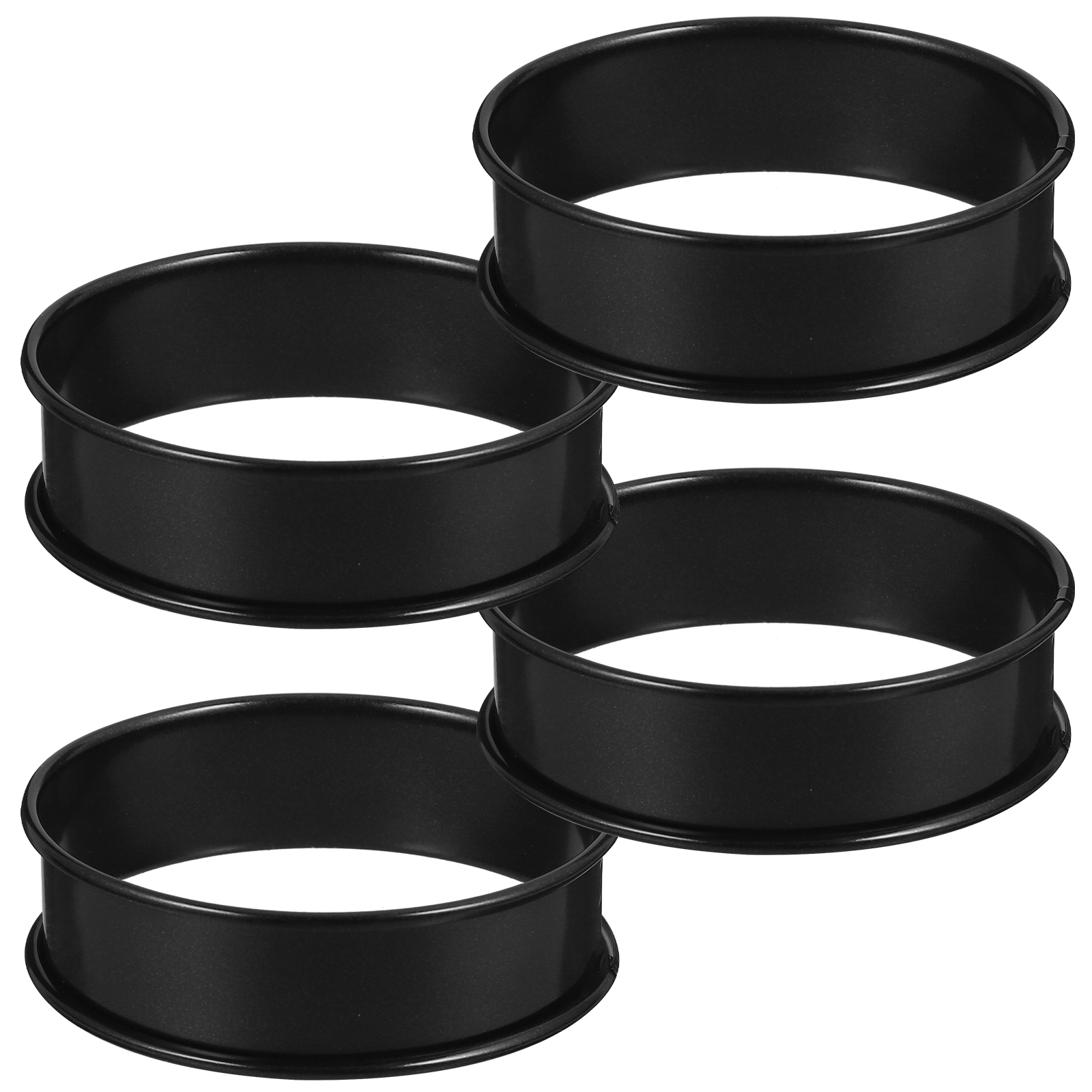 DIAEDGE 2pcs Non-Stick English Muffin Rings Stainless Steel Tart Rings ...