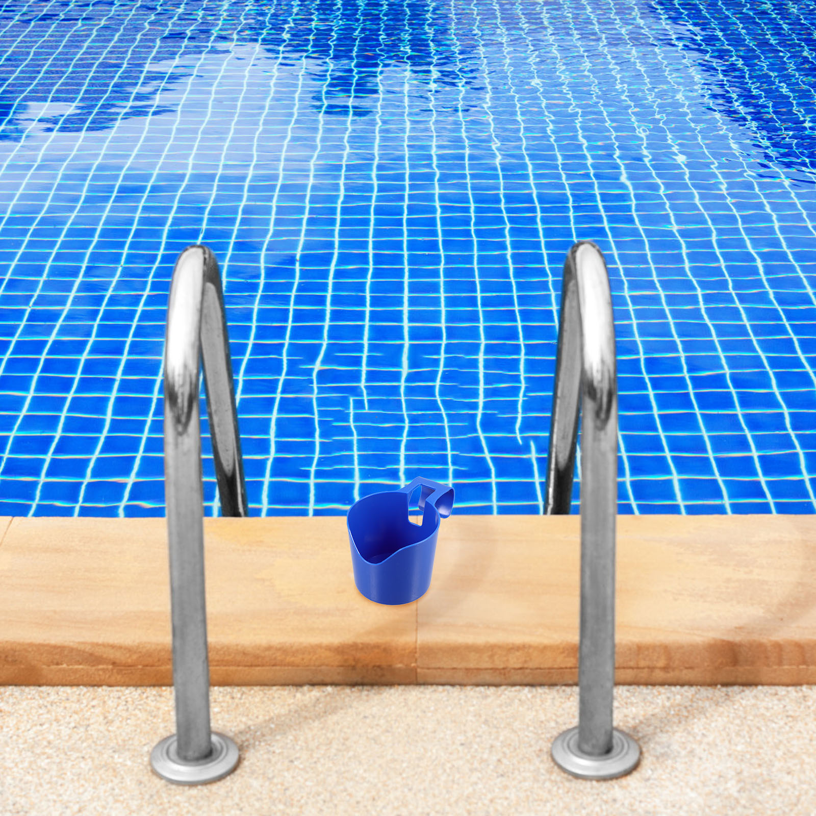 DIAEDGE 2pcs Poolside Cup Holder for Above Ground Pools pool Drink ...