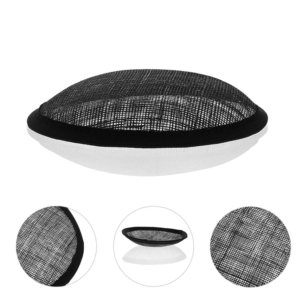 DIAEDGE 2pcs Sinamay Fascinator Hat Base Diy Millinery Diy Oval Sinamay ...