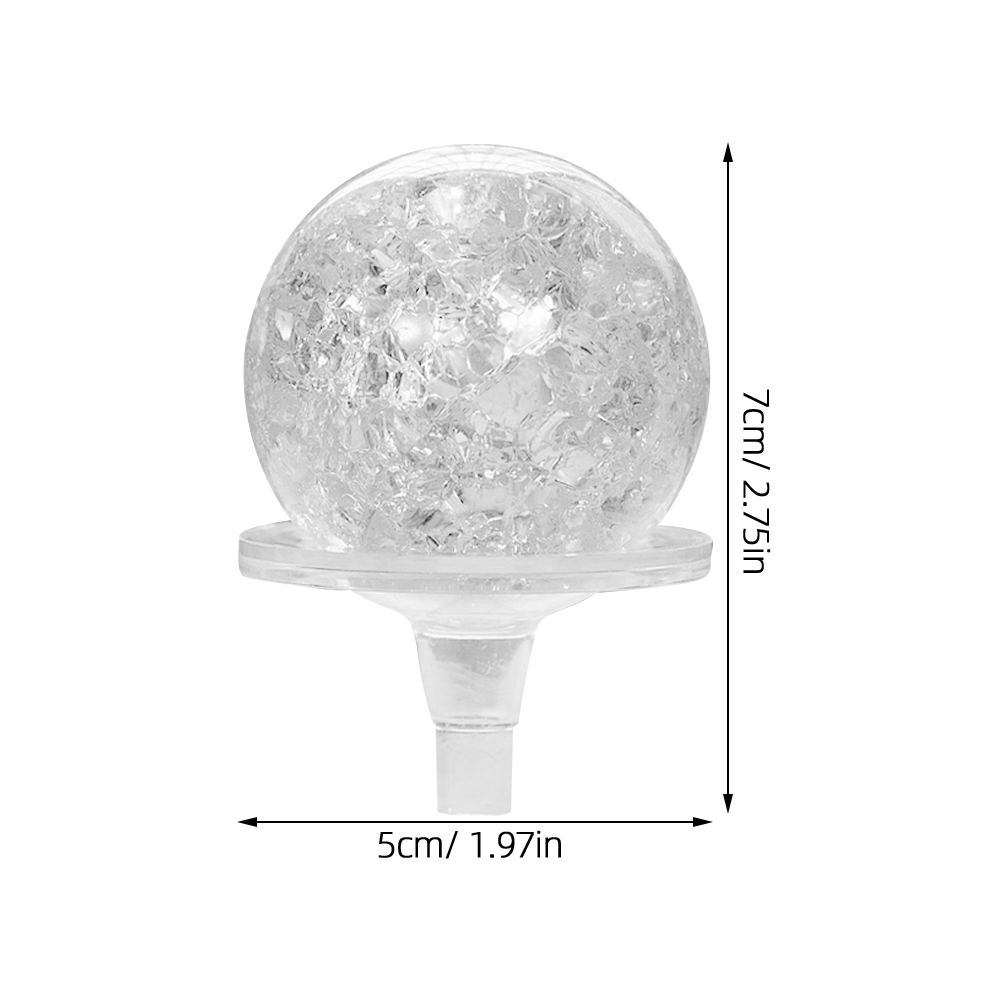 2pcs Transparent Crystal Ball For Water Fountain Decor Clear Sphere ...