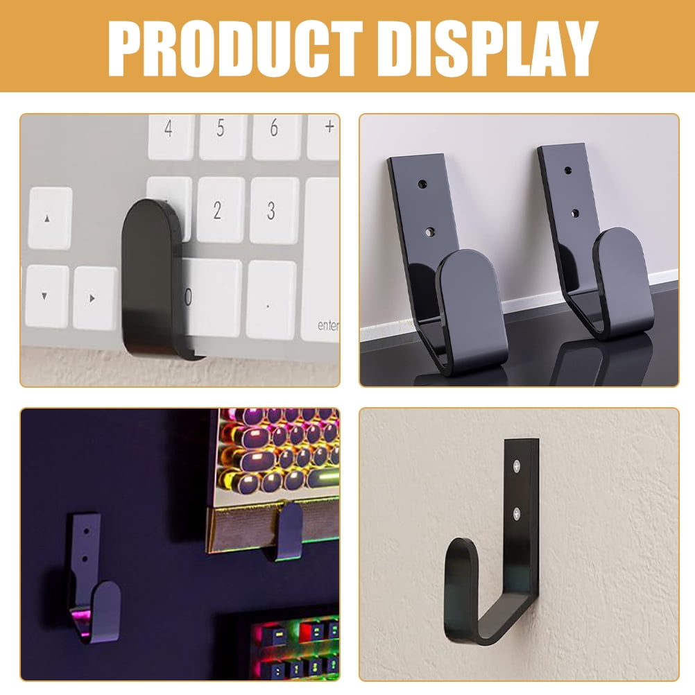 DIAEDGE 2pcs Wall Holder for Keyboard Acrylic Keyboard Wall Hanger ...