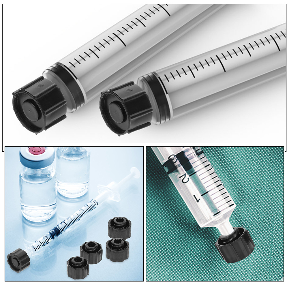 DIAEDGE 30 Pcs Syringe Caps Dispensing Needle Tip Caps Syringe Tip ...