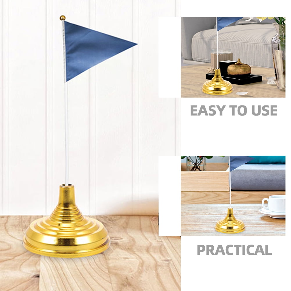 SOPOTUTU Tabletop Flag Holder Golden Plastic PP 30Pcs - Walmart.com