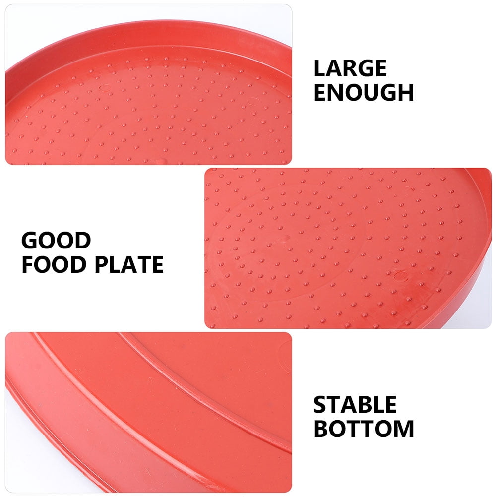DIAEDGE 3Pcs Chicken Food Serving Containers Fodder Tray Pads Feed ...