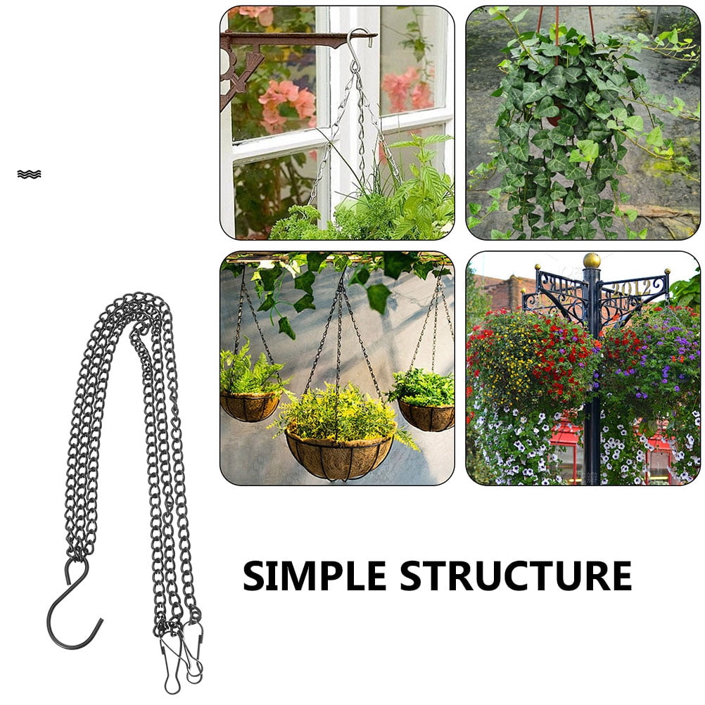 DIAEDGE 3Pcs Hanging Basket Chains Heavy Duty Chain Flowerpot Chain ...